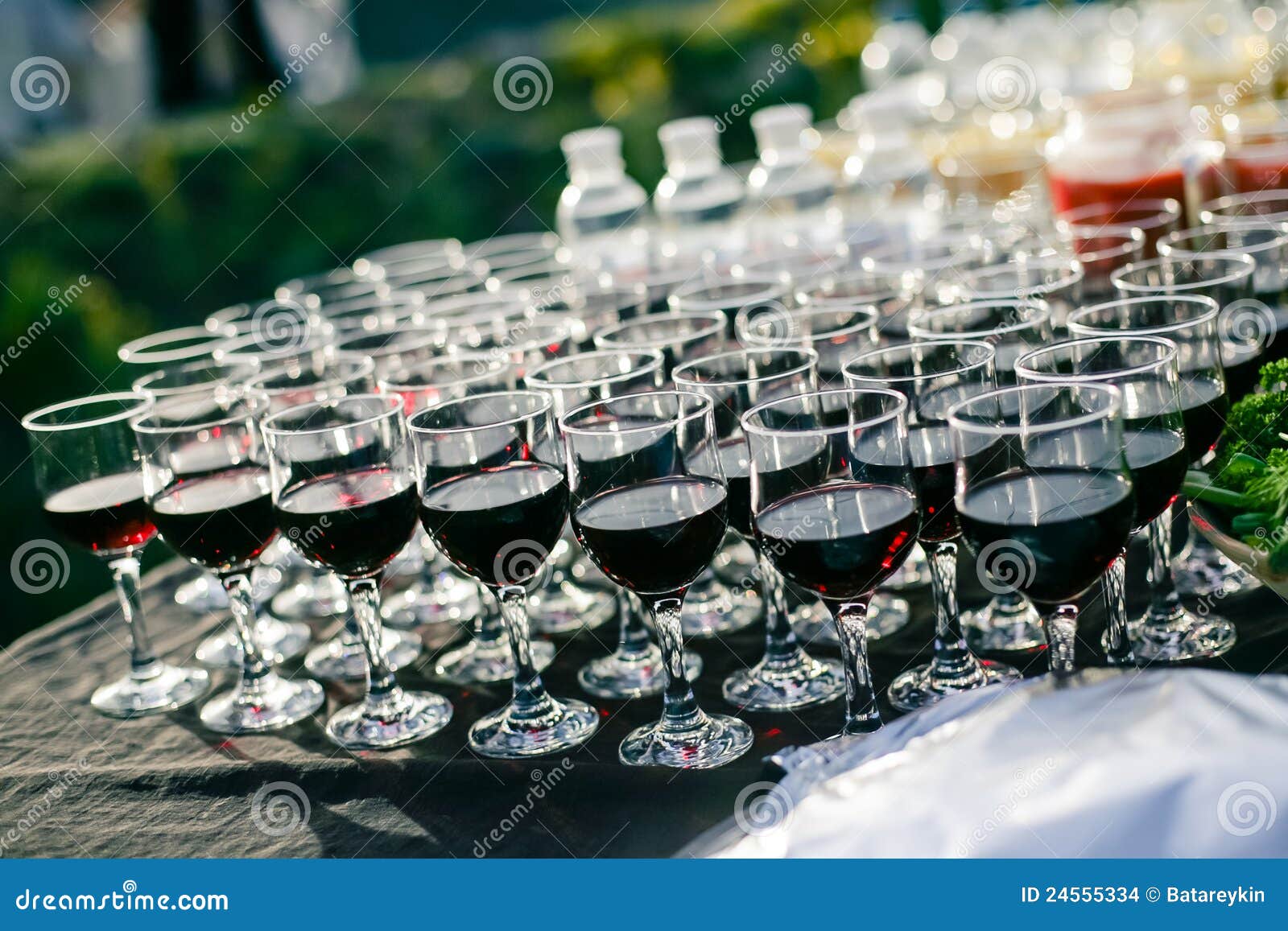 Outdoor catering stock photo. Image of dinner, horizontal - 24555334