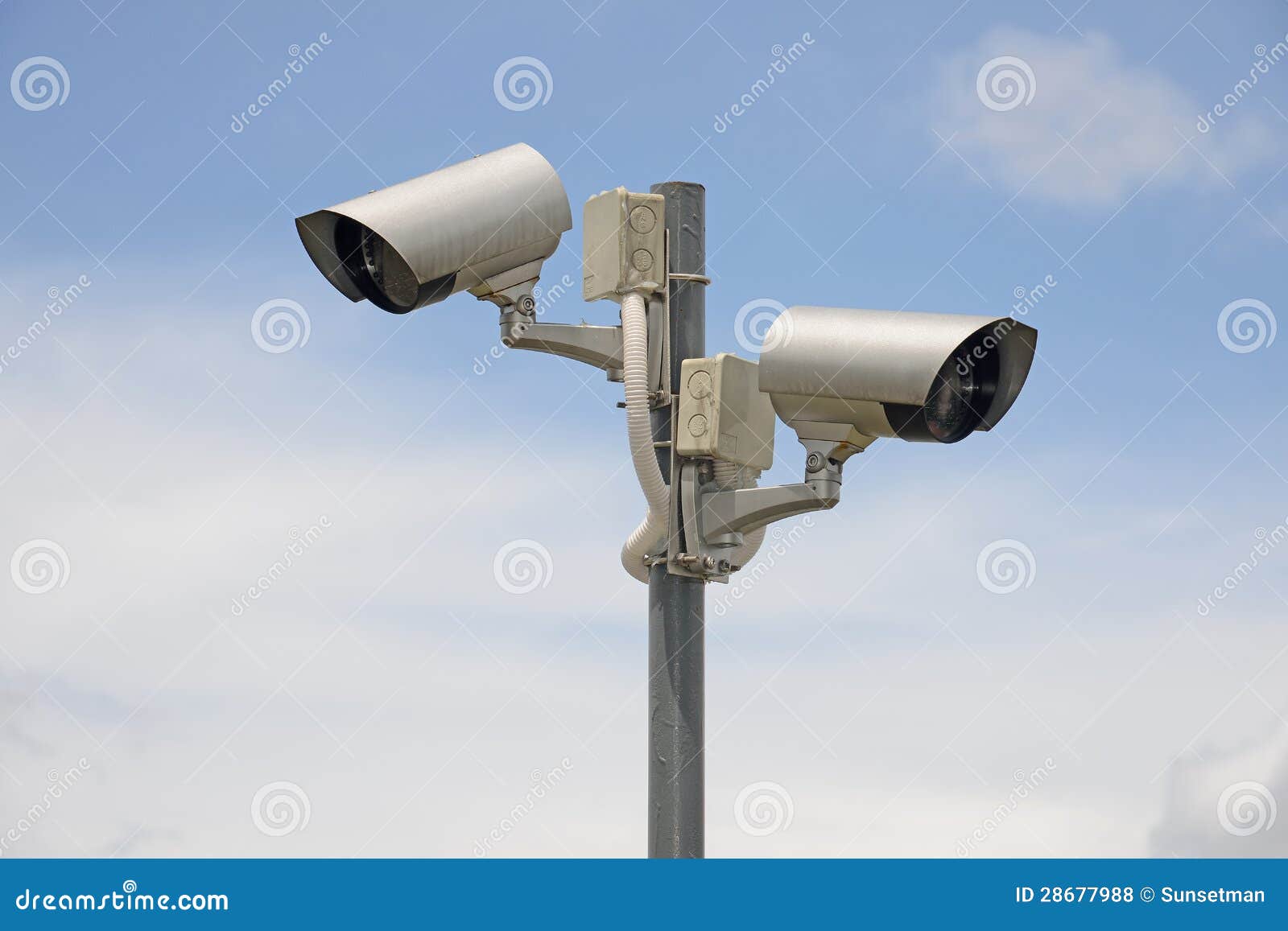 Outdoor CCTV stock photo. Image of sign, inform, entry - 28677988