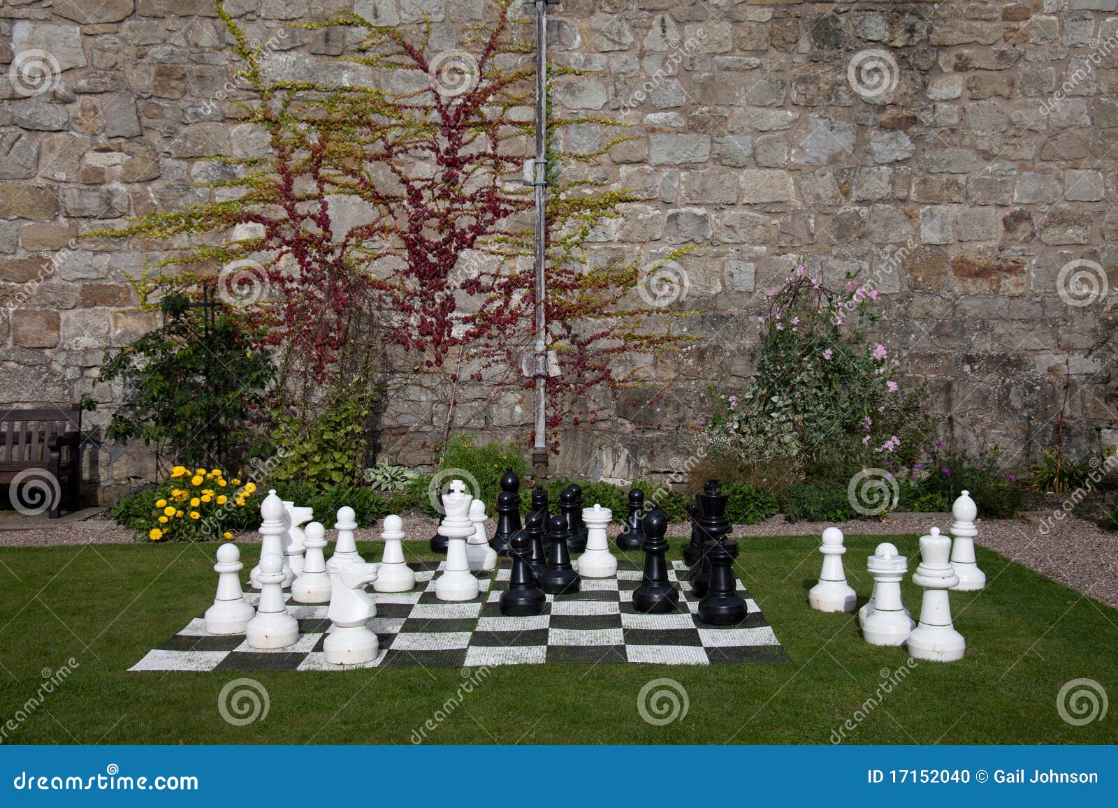 Outdoor Chess set stock photo. Image of historic, fortification - 17152040