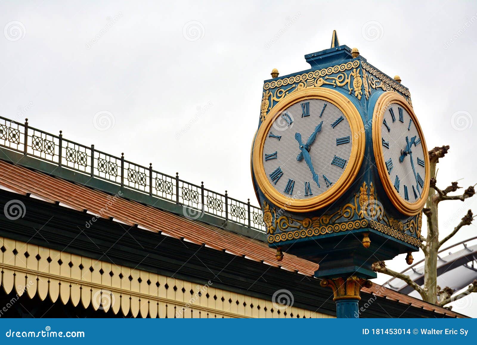 Outdoor Clock Post at Universal Studios Japan in Osaka, Japan Editorial ...