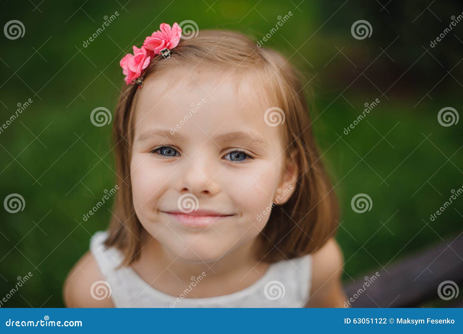 Outdoor Close Up Portrait of a Cute Young Girl Smiling Stock Photo ... Outdoor Close Up Portrait of a Cute Young Girl Smiling Stock Photo ...