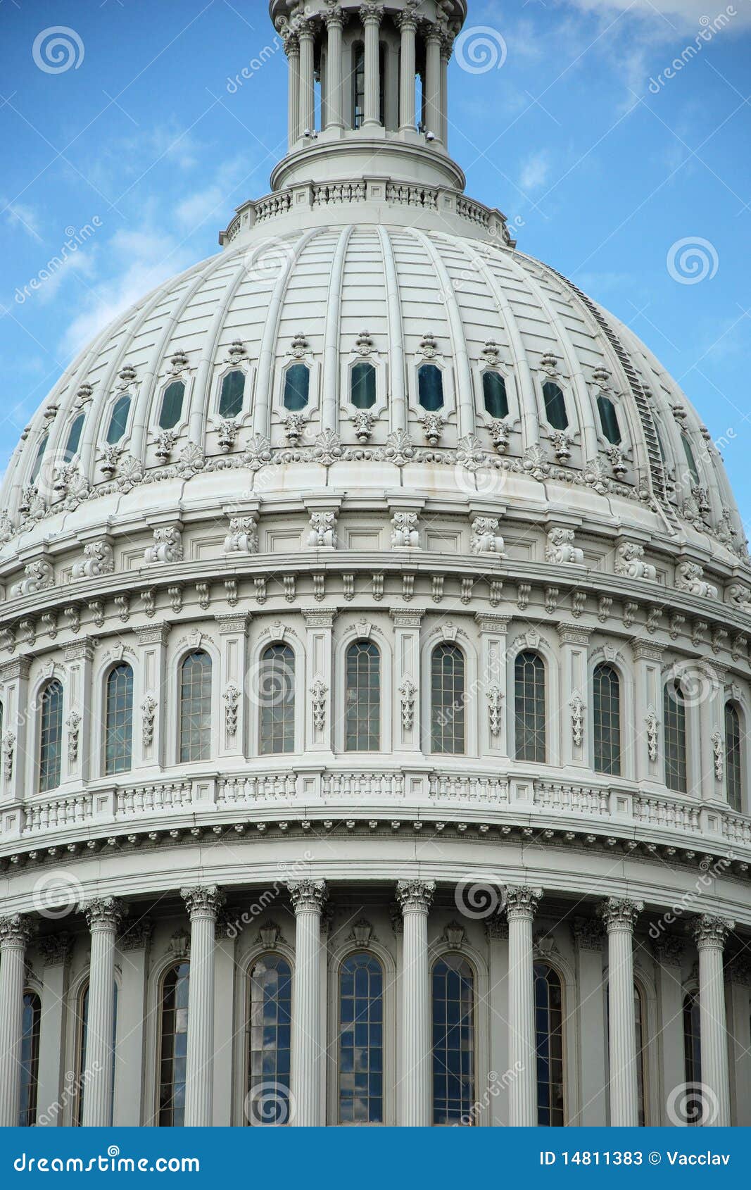 Outdoor Closeup View of US Capitol Stock Image - Image of marble ...
