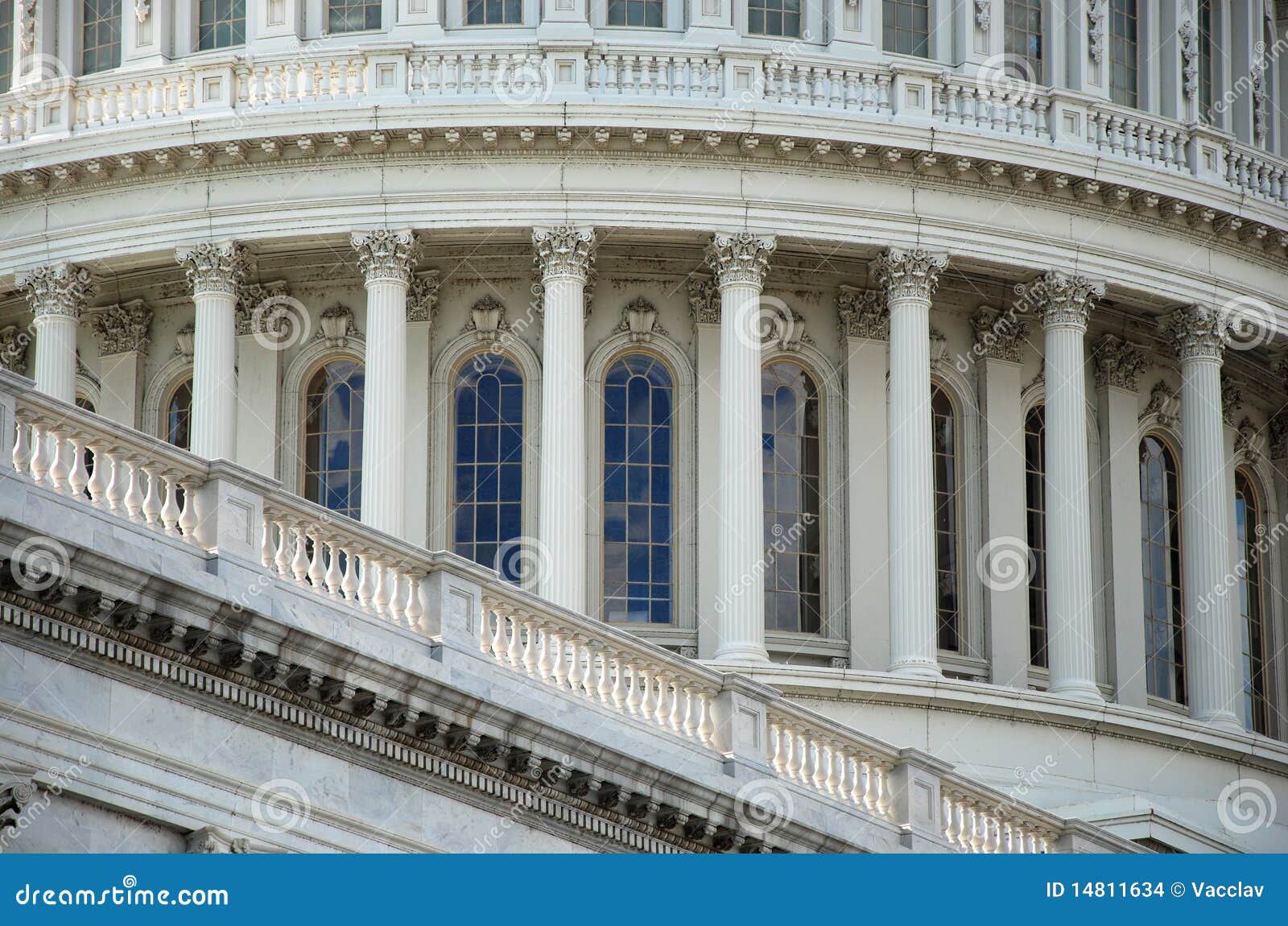 Outdoor Closeup View of US Capitol Stock Photo - Image of office ...