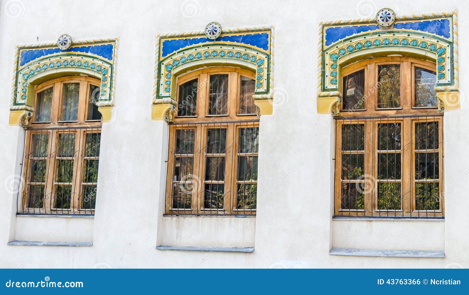 Outdoor colored windows stock photo. Image of shutters - 43763366