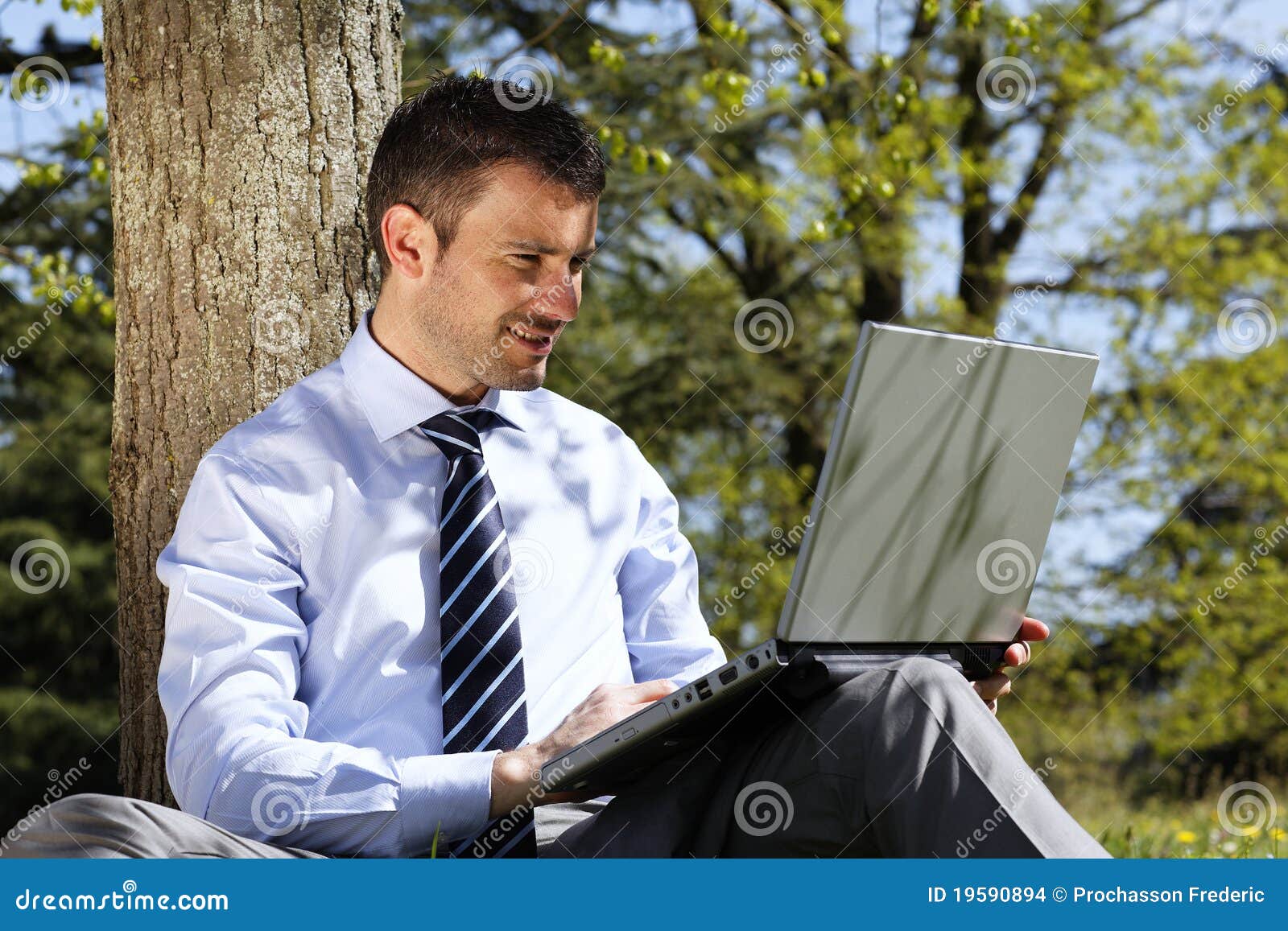 Outdoor computer stock photo. Image of people, fashion - 19590894