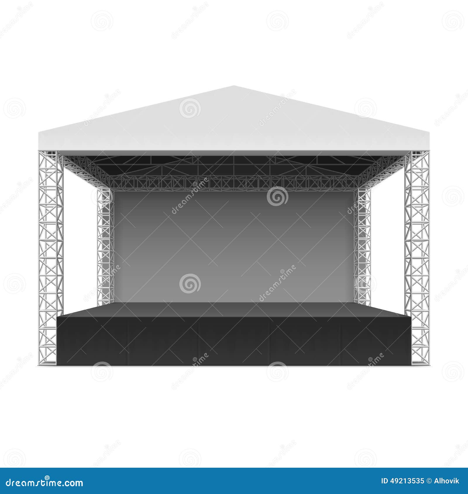 Outdoor concert stage stock vector. Illustration of portable - 49213535