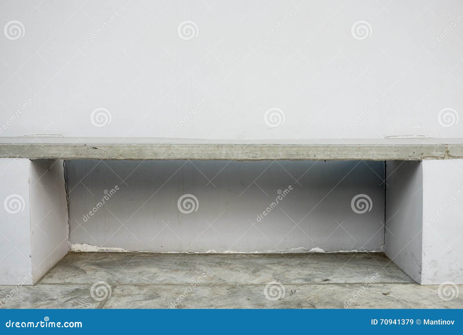 Outdoor concrete bench stock image. Image of color, modern - 70941379