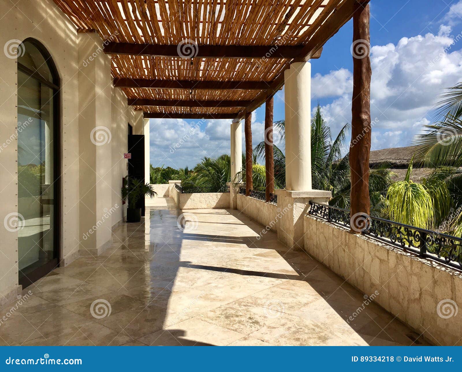 Outdoor corridor stock photo. Image of walkway, covered - 89334218