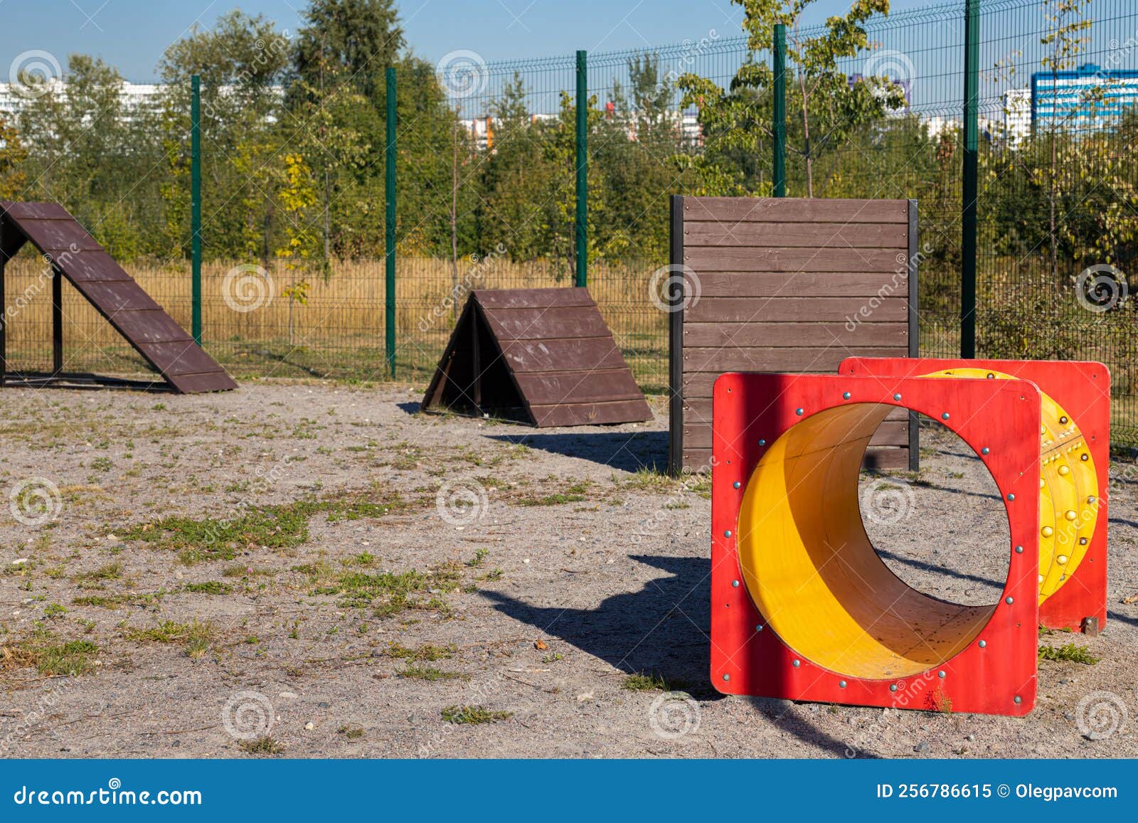 Outdoor Dog Training Area with Obstacle Course Stock Image - Image of ... Outdoor Dog Training Area with Obstacle Course Stock Image - Image of ...