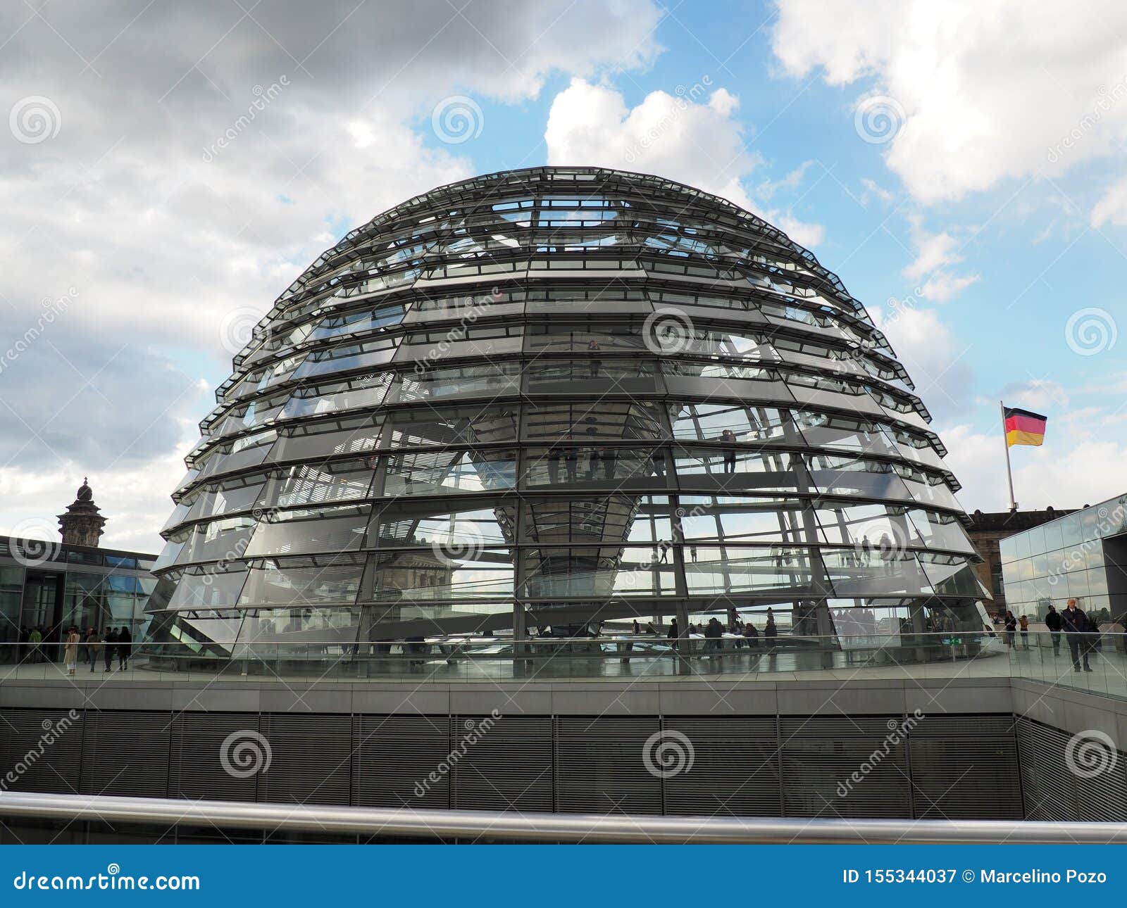 Outdoor Dome with Mirror of Reichstag Berlin, Germany Editorial ...