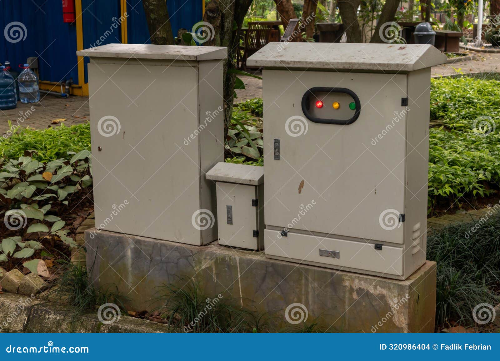 Outdoor Electric Control Box. Circuit Controller Box Stock Photo ...