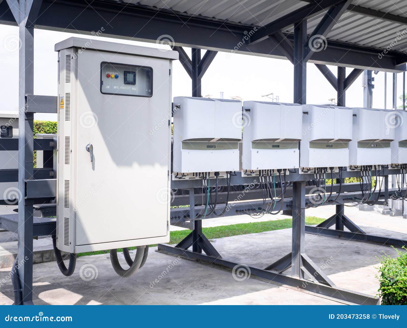 Outdoor Electric Control Box. Circuit Controller Box Stock Photo ...