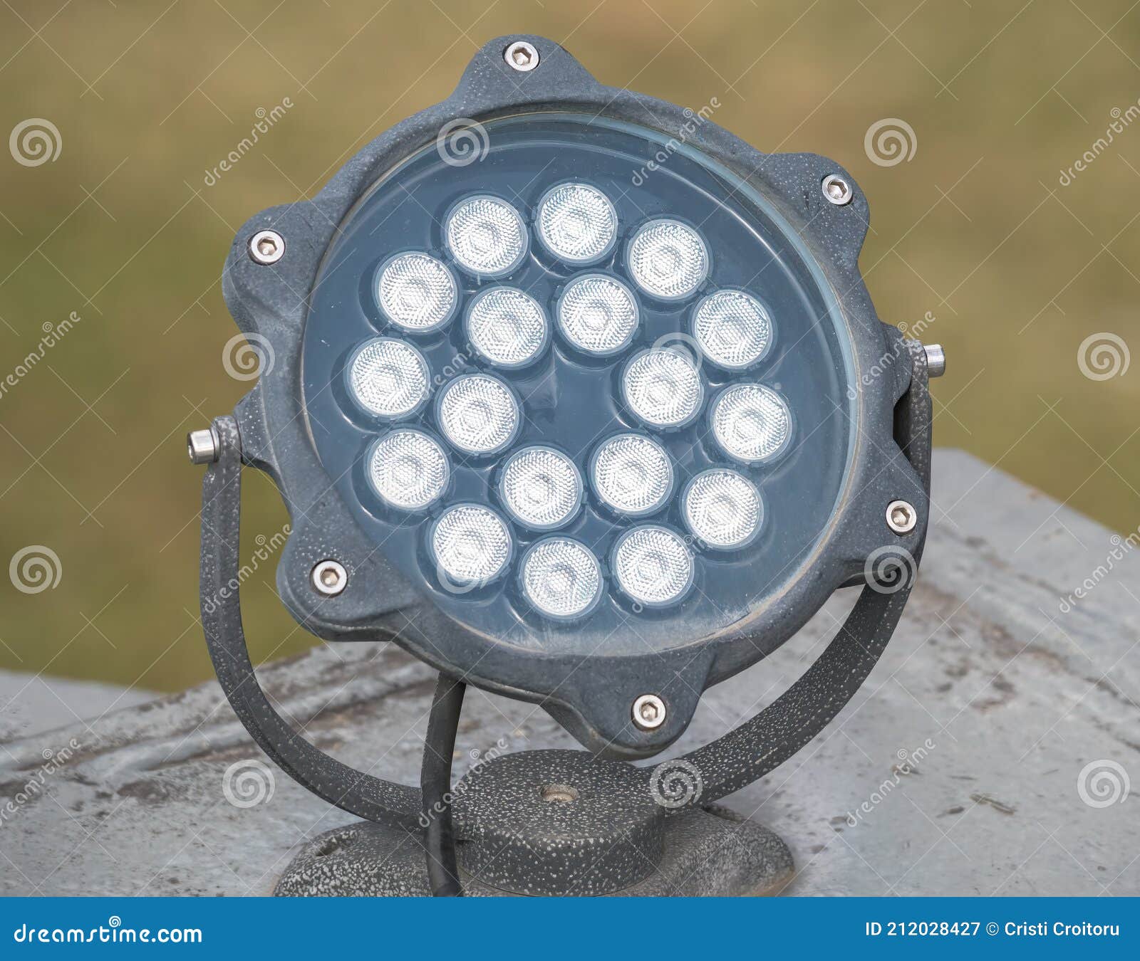 Outdoor Electric Light Source. LED Lamp for Outdoor Directional Light ...