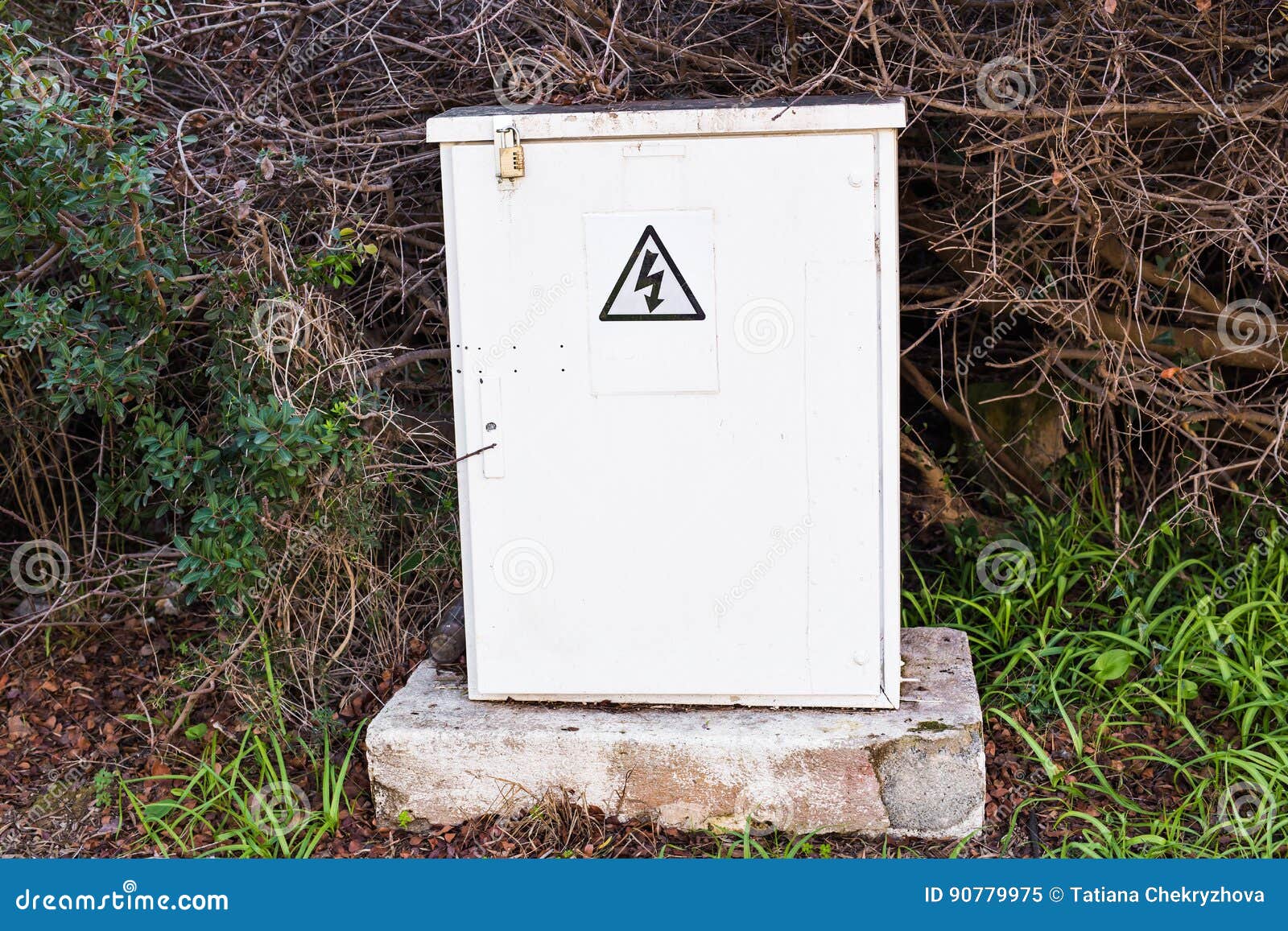 Outdoor Electric Power Control Panel Stock Image - Image of ...