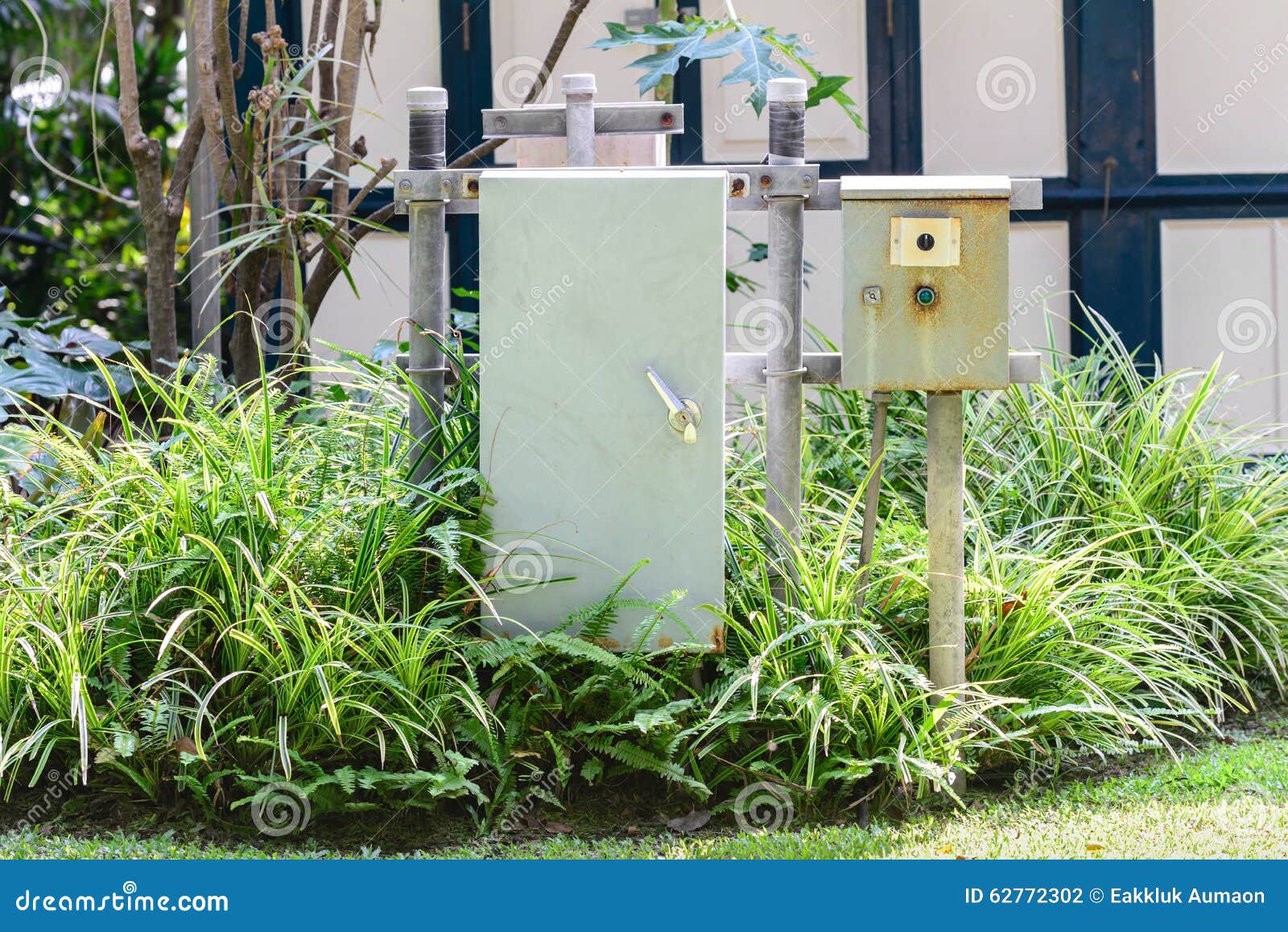 Outdoor Electrical Control Box Stock Photo - Image of factory, supply ...