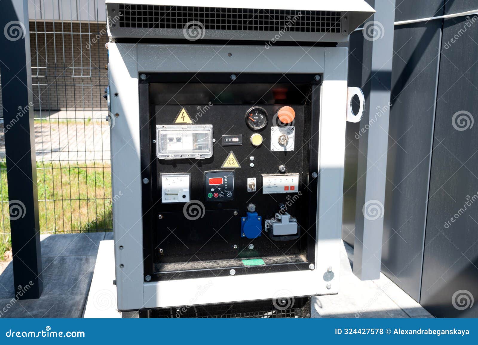 Outdoor Electrical Control Panel Stock Photo - Image of power ...