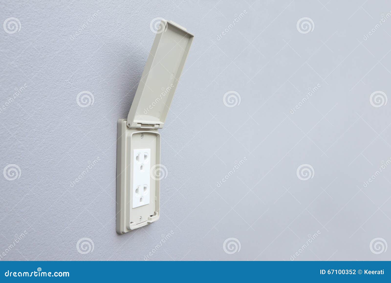 Outdoor electrical outlet stock photo. Image of outlet - 67100352