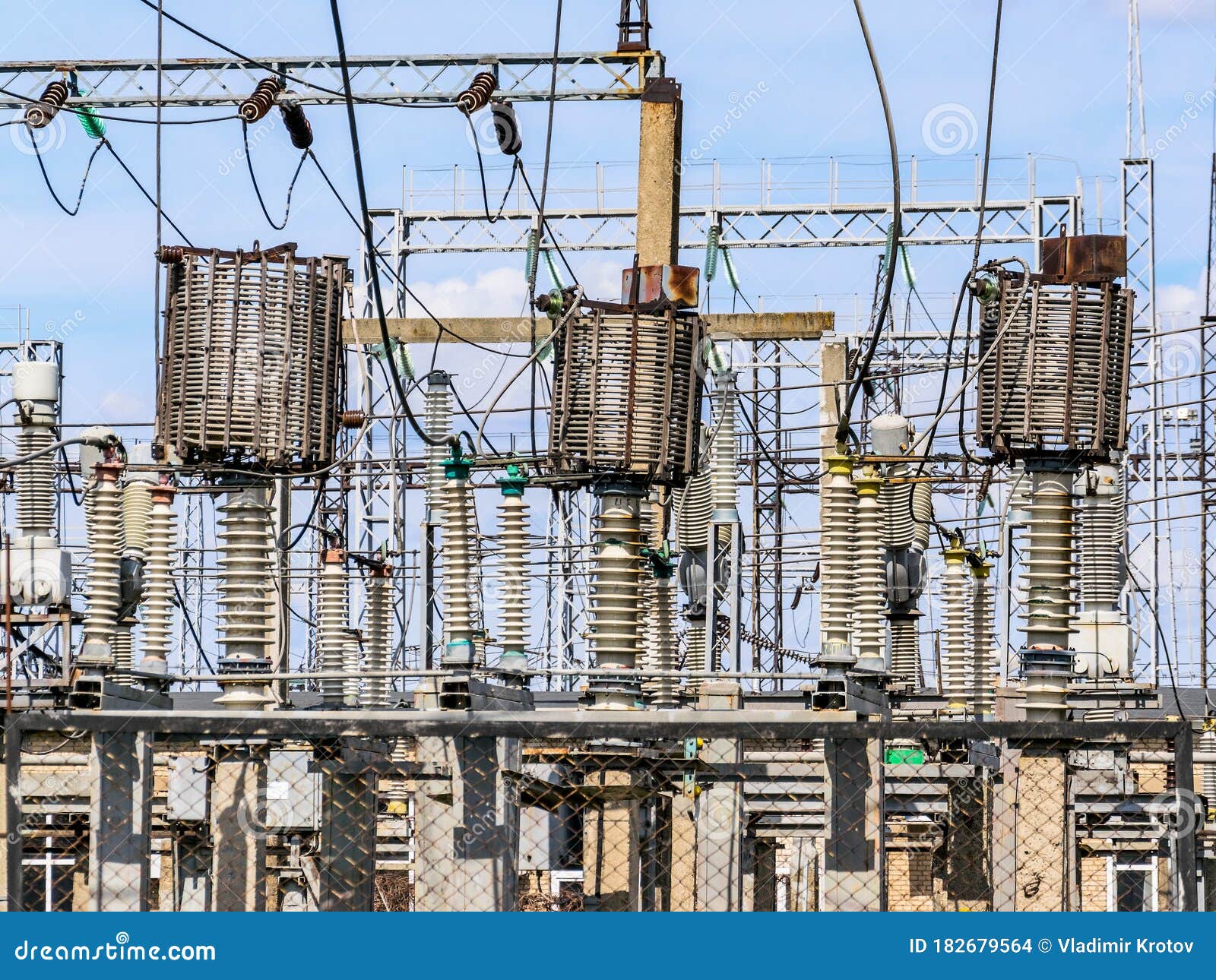 Outdoor Electrical Substation Stock Photo - Image of danger ...