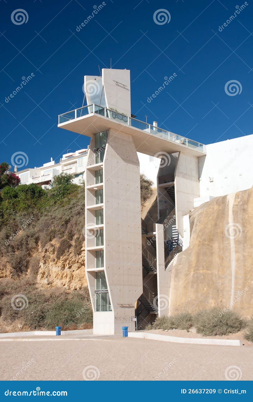Outdoor Elevator in Albufeira Stock Image - Image of algarve, tourism ...