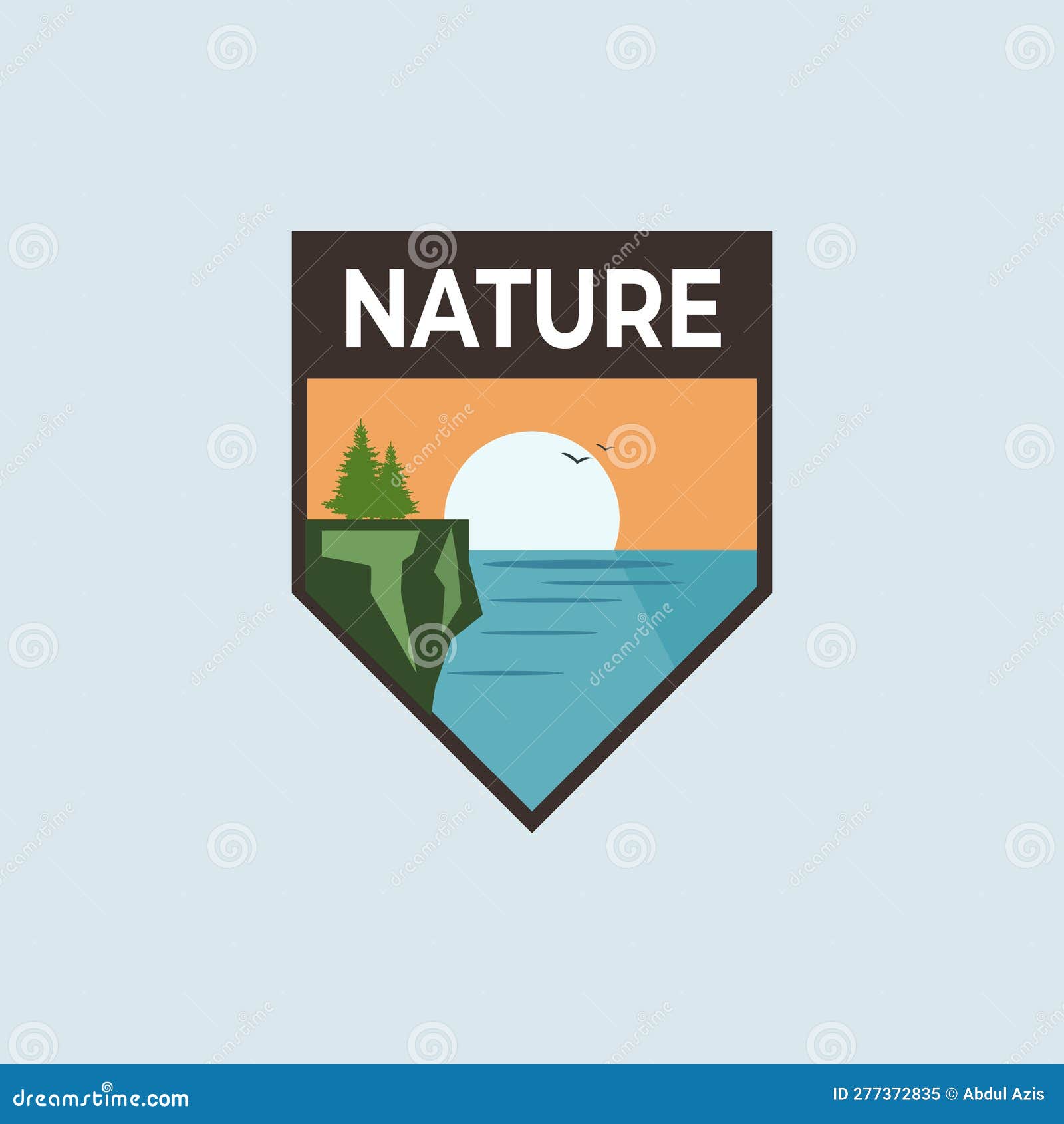 Outdoor Emblem Logo Vector Design Stock Vector - Illustration of mountain, adventure: 277372835