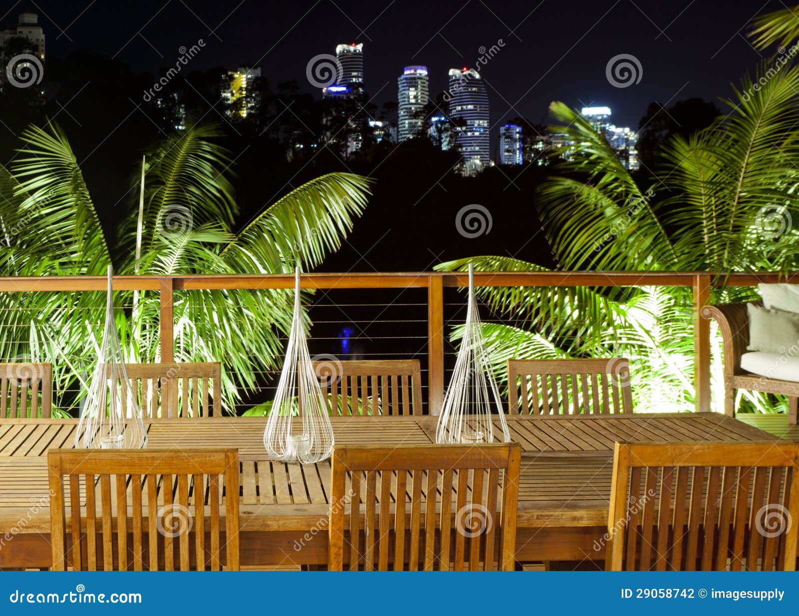 Outdoor entertaining area stock photo. Image of prestige - 29058742