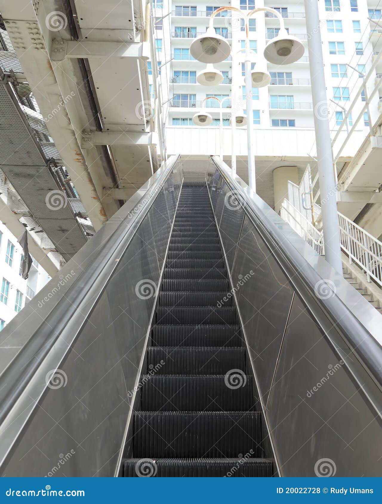 Outdoor escalator stock photo. Image of light, modern - 20022728