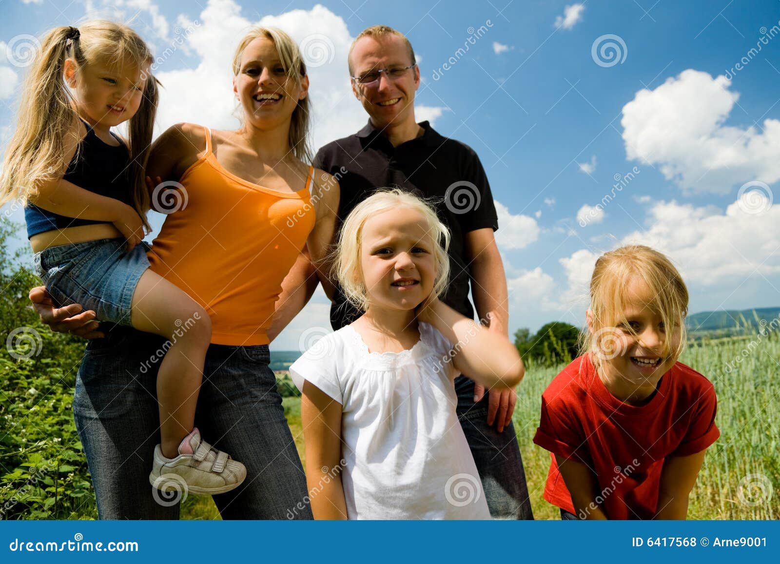 Outdoor excursion stock photo. Image of father, field - 6417568