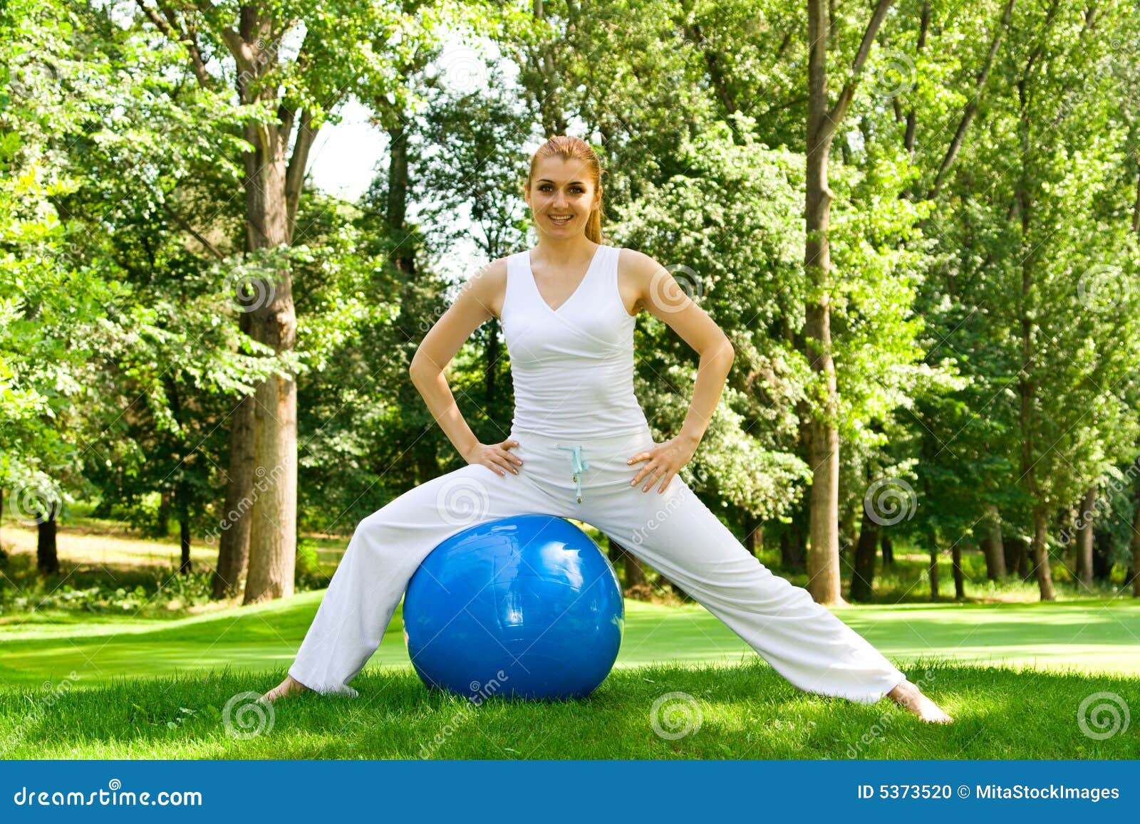 Outdoor exercise stock photo. Image of muscular, healthy - 5373520