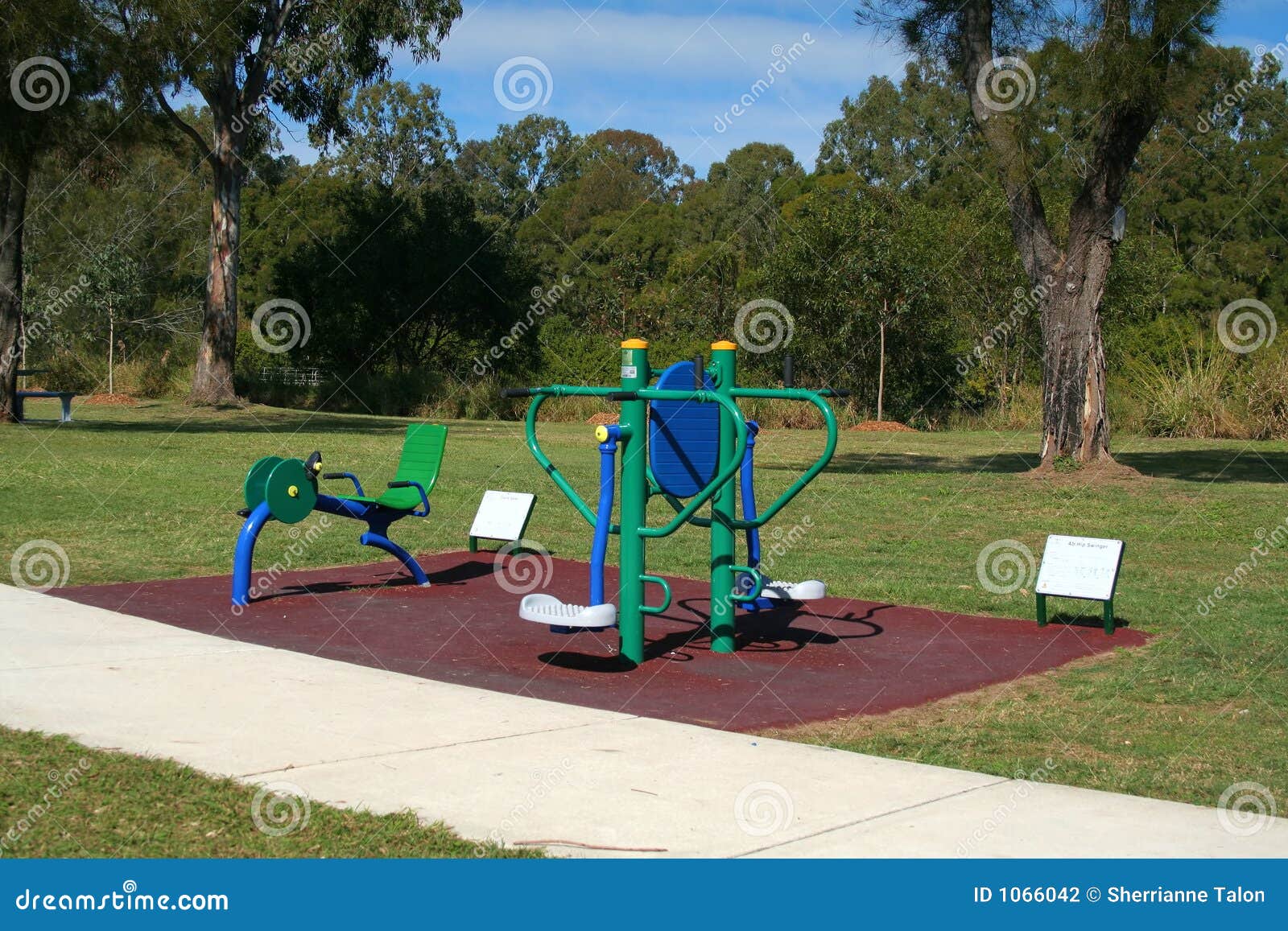 Outdoor Exercise Equipment stock photo. Image of outside - 1066042