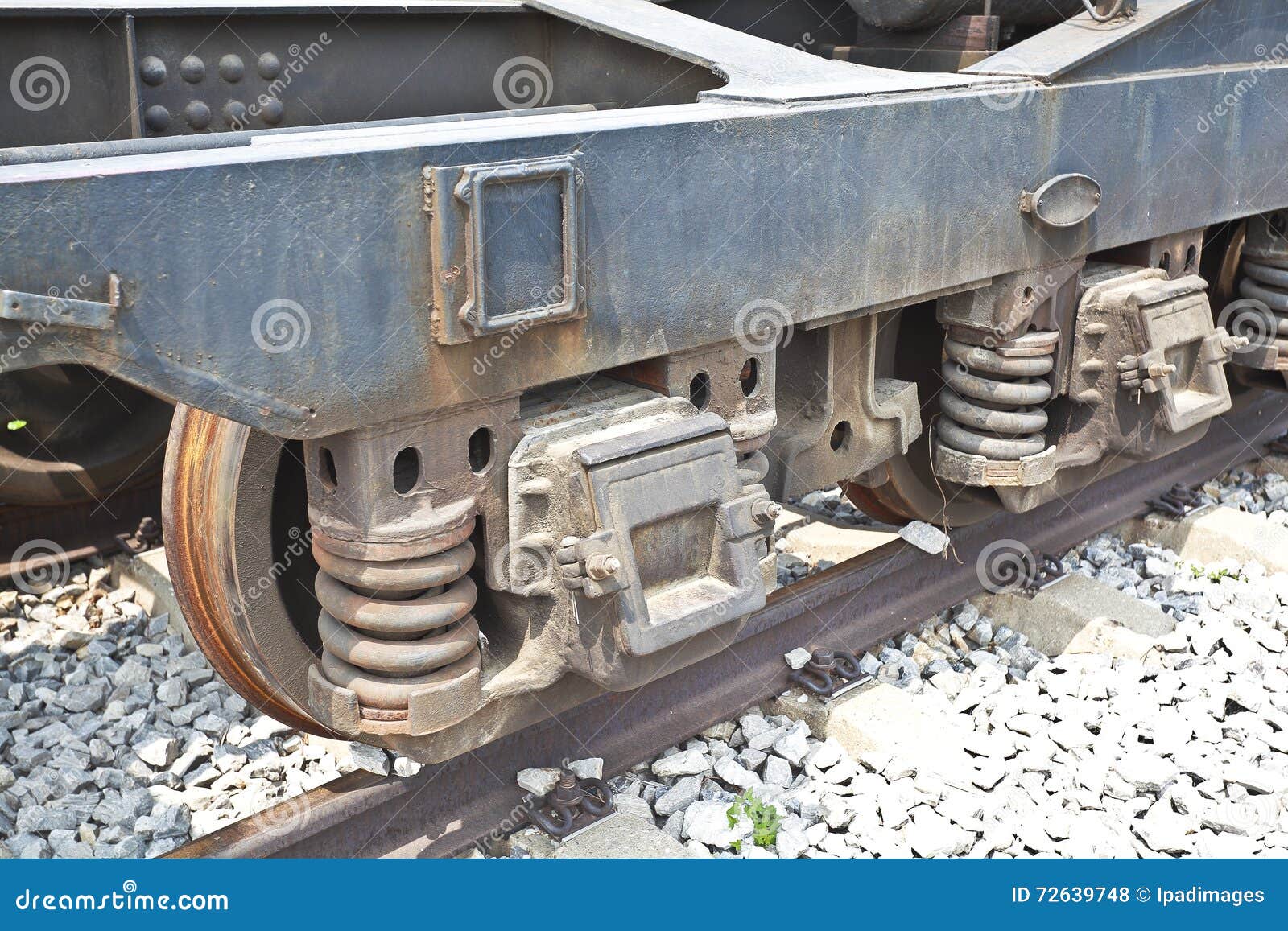 Outdoor Exhibition of Old Trains Chassis Close-up Stock Photo - Image ...