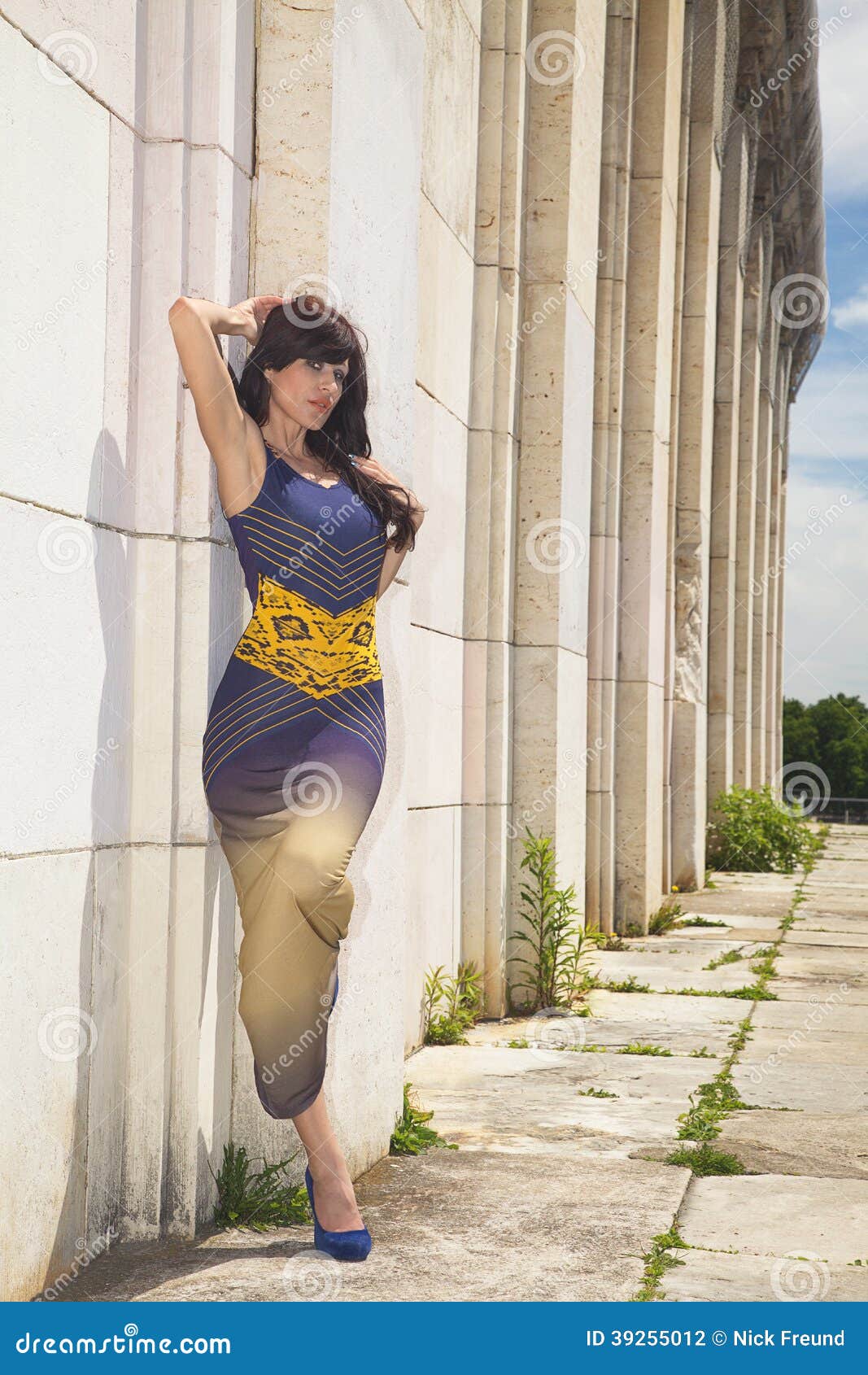 Outdoor fashion stock photo. Image of glamour, dress - 39255012