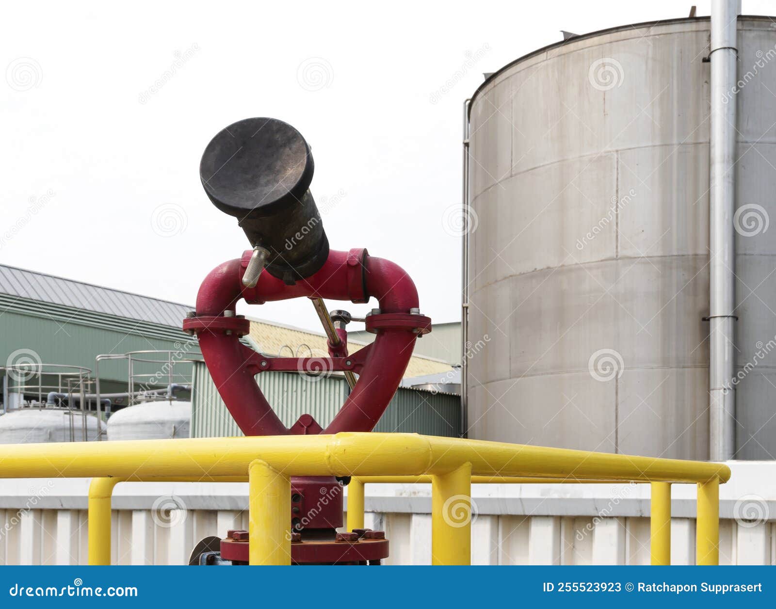 Outdoor Fire Sprinkler in Industry Plant Stock Image - Image of ...