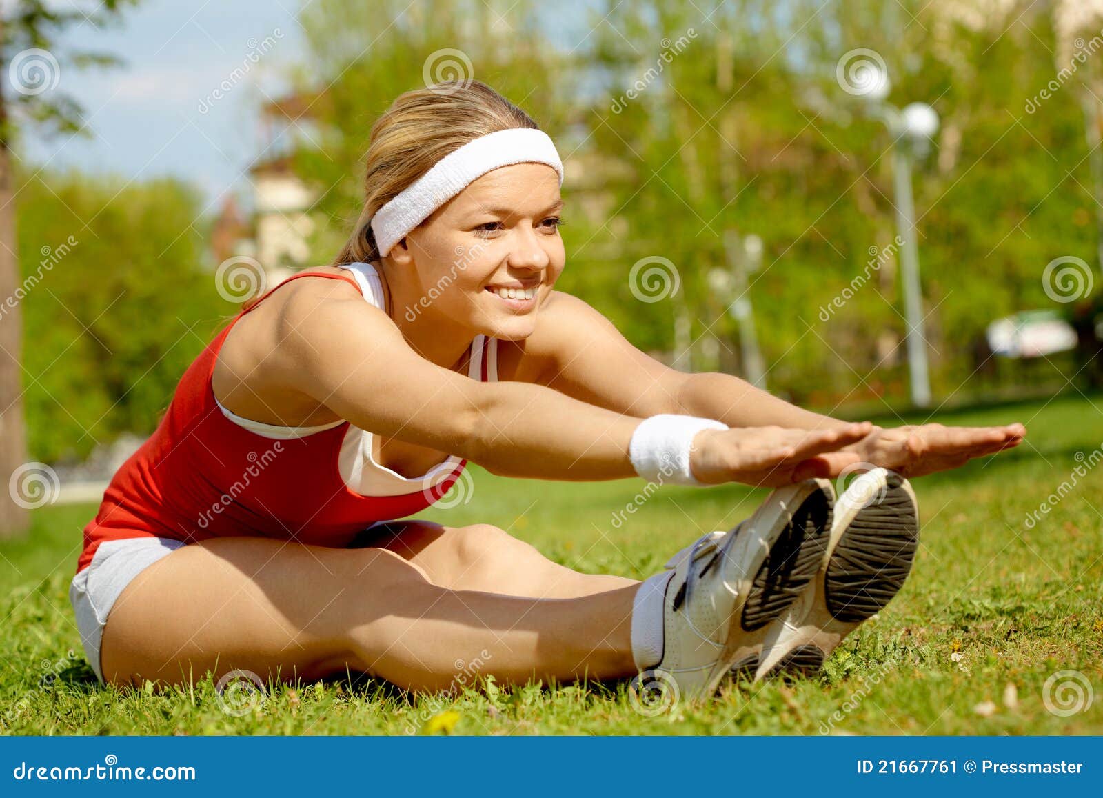 Outdoor fitness stock image. Image of portrait, outside - 21667761