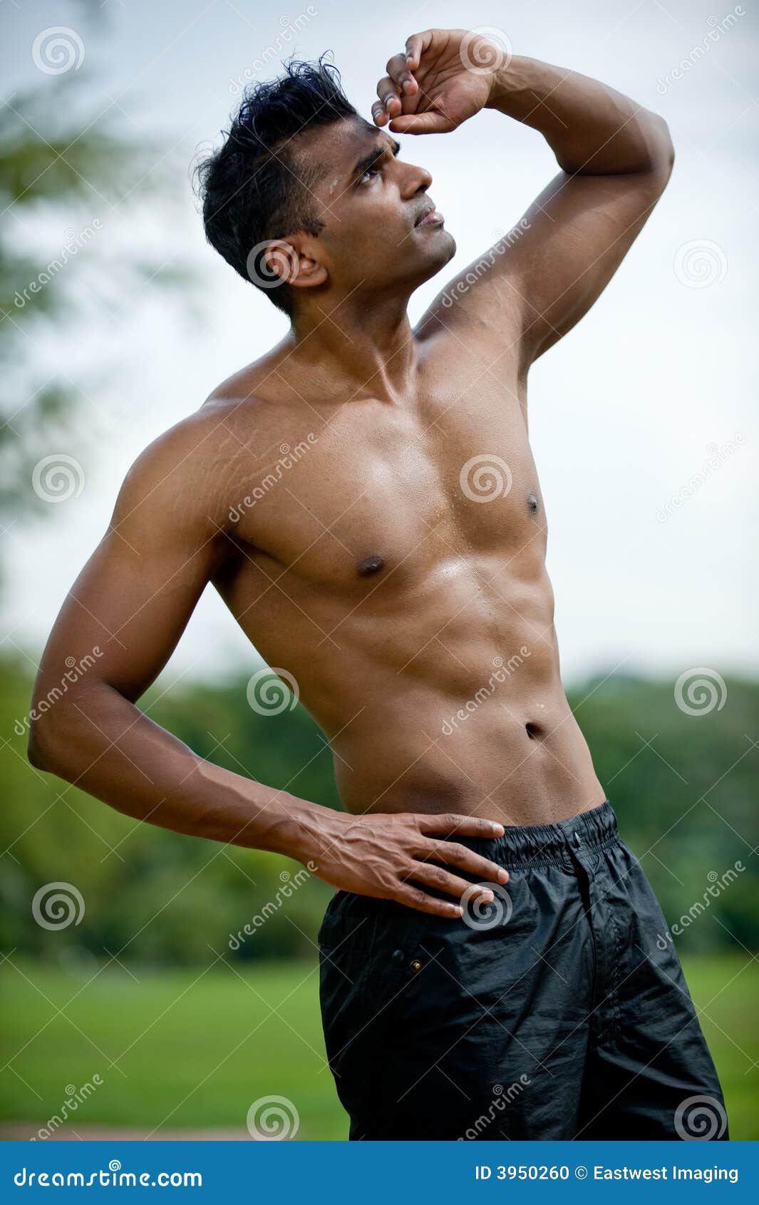 Outdoor Fitness stock photo. Image of muscular, male, handsome - 3950260