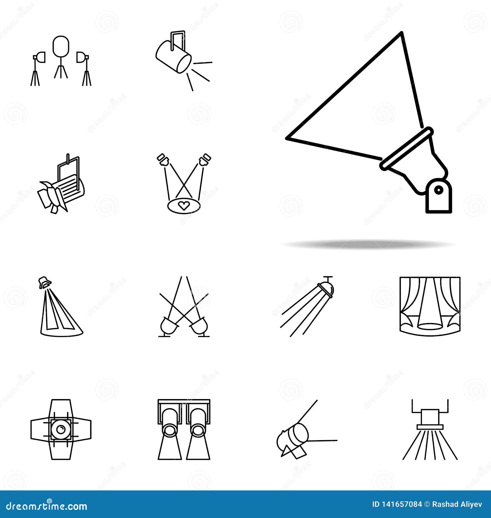 Floodlight Icon Cartoon | CartoonDealer.com #88211497