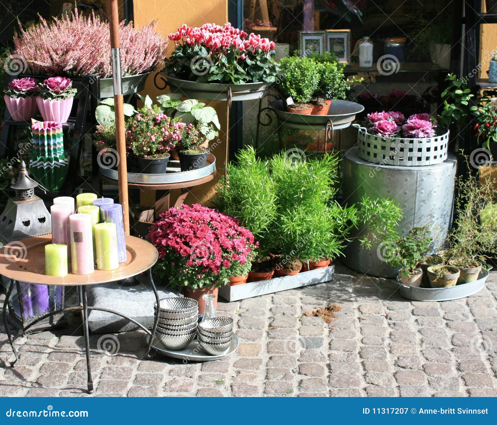 Outdoor flowershop stock image. Image of flowershop, plants - 11317207