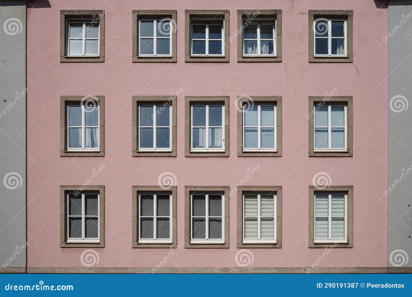 Typical Rectangular Industrial Buildings Made Of Red Bricks And ...