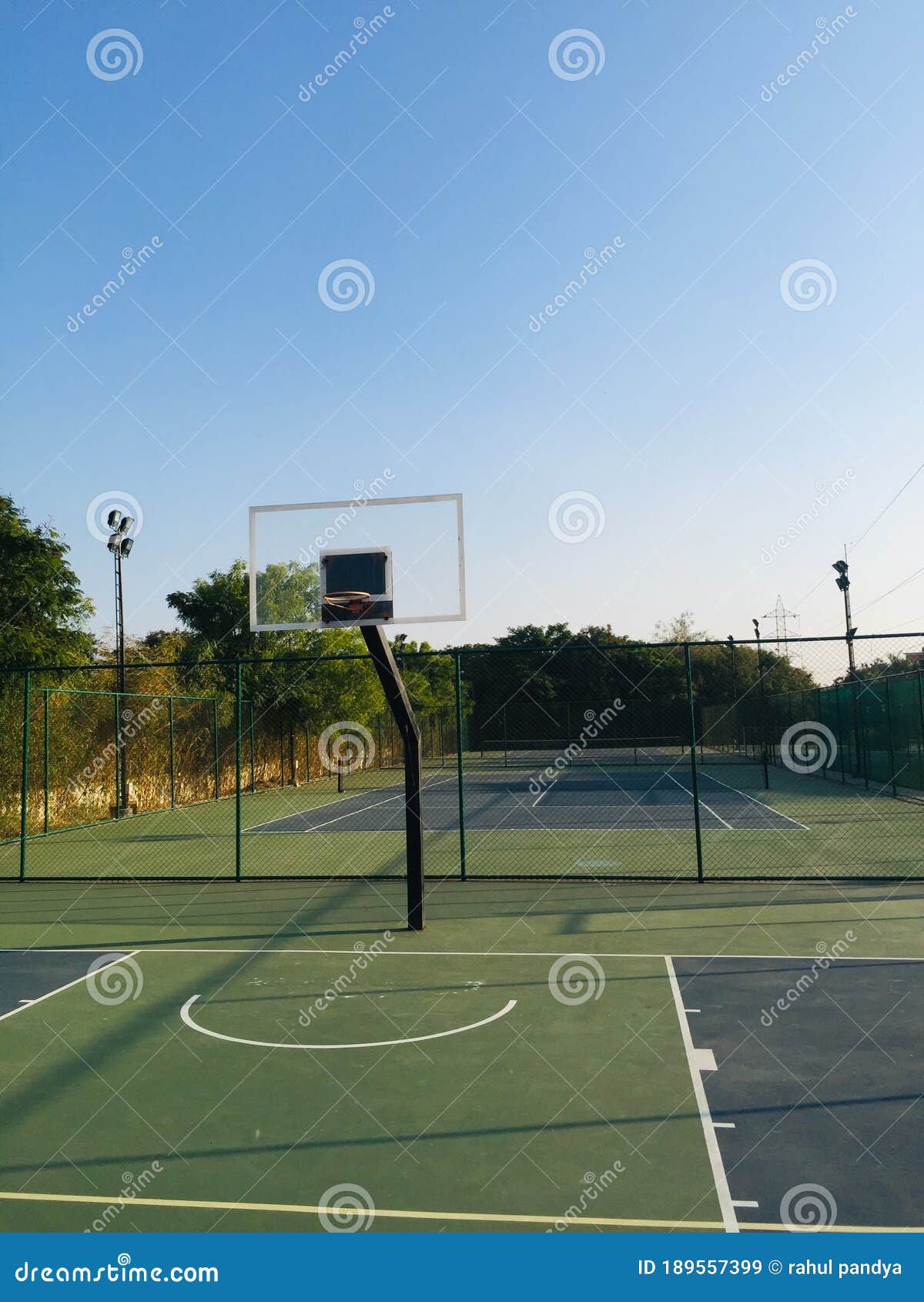 Outdoor Game the Basketball Stock Image - Image of practice, game ...