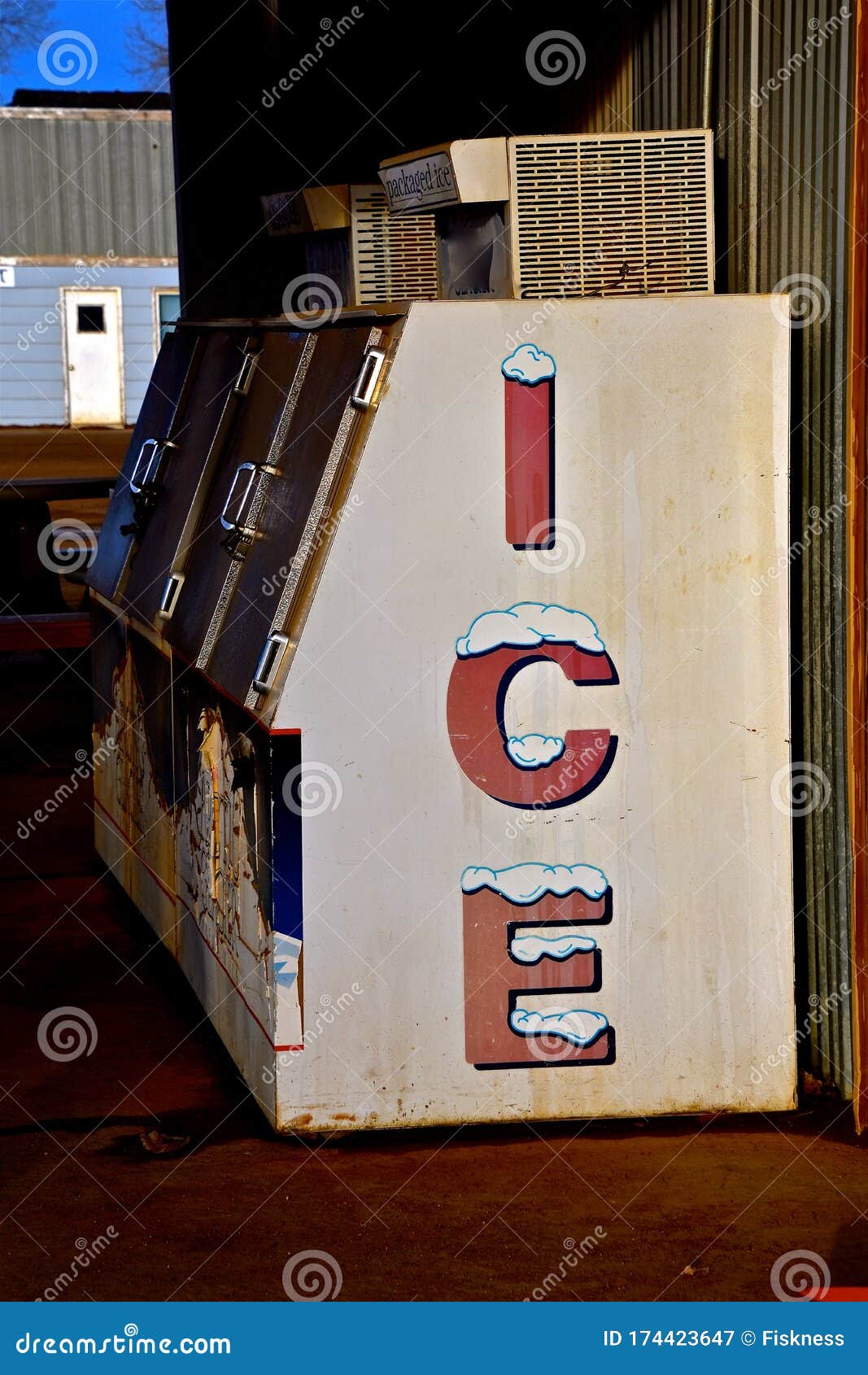 Outdoor Ice Box of a Restaurant Stock Image - Image of storage, outside ...