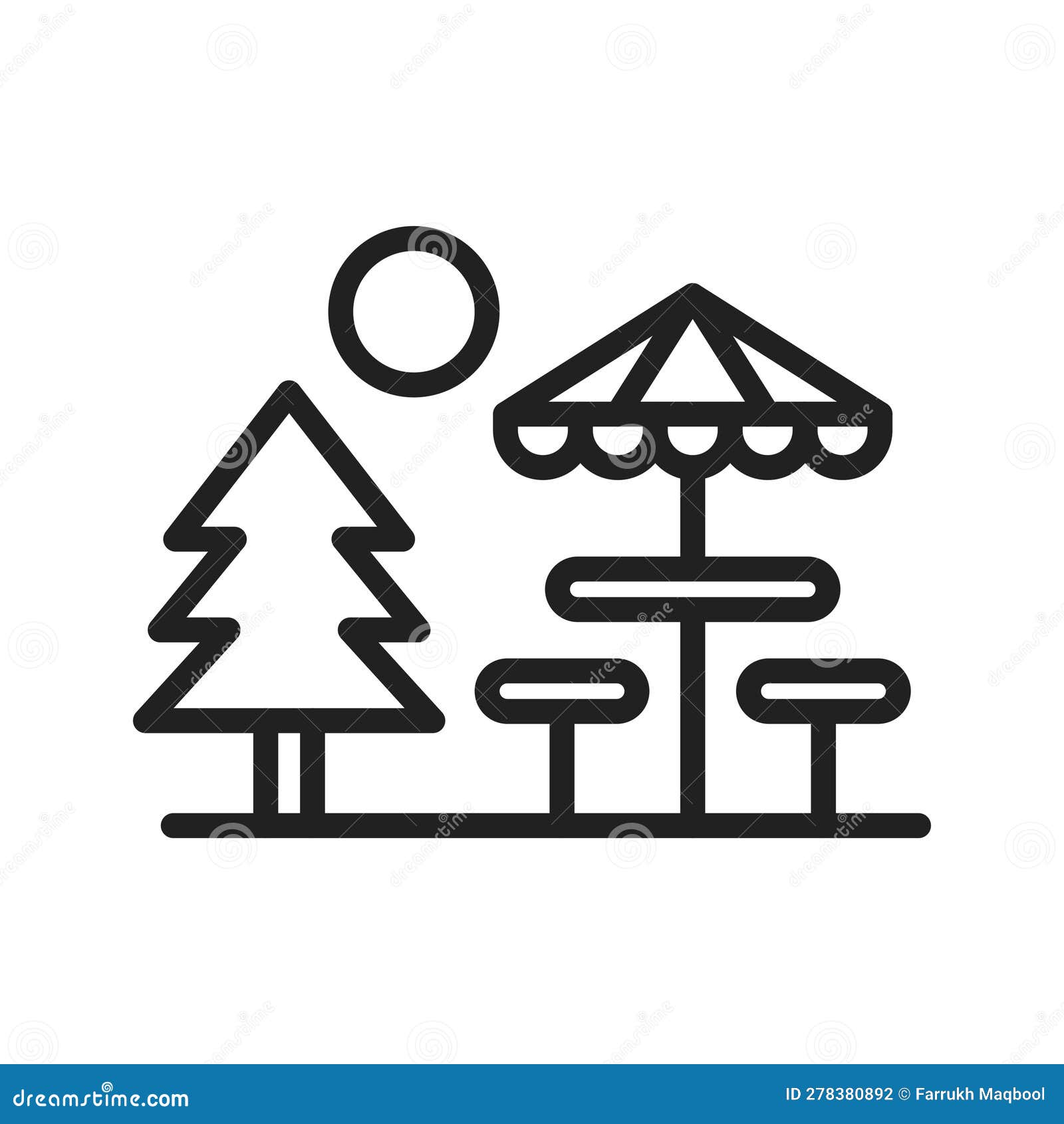 Outdoor icon vector image. stock vector. Illustration of concept ...