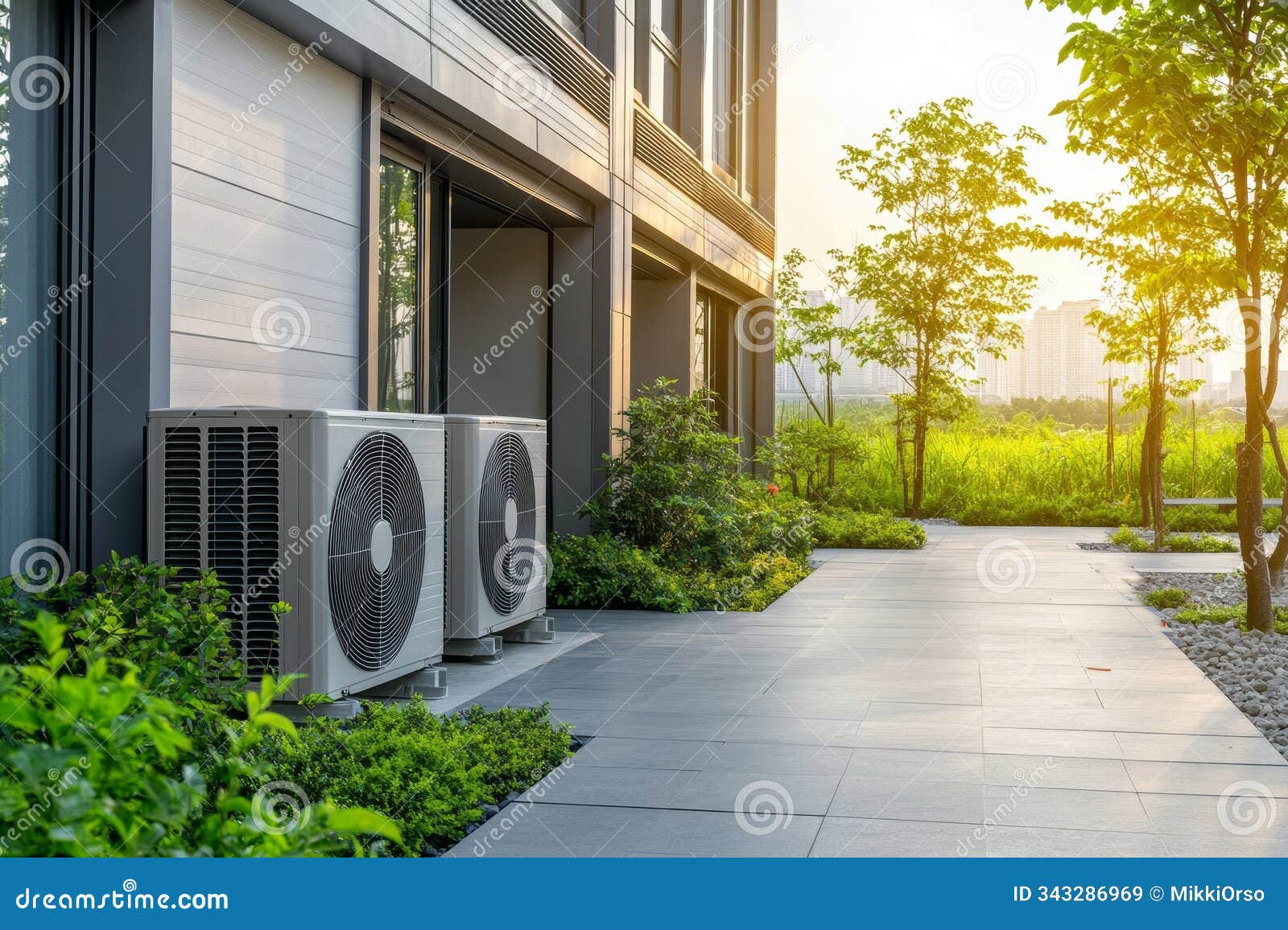 Outdoor Installation of Air Conditioning Unit Compressor for Optimal ...