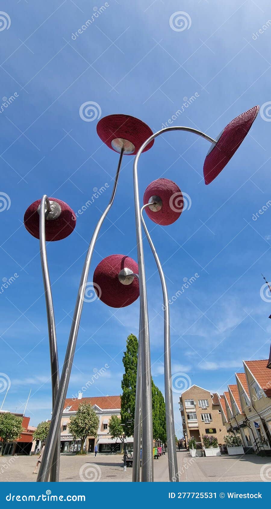 Outdoor Installation of Large, Metallic Sculptures Editorial Photo ...