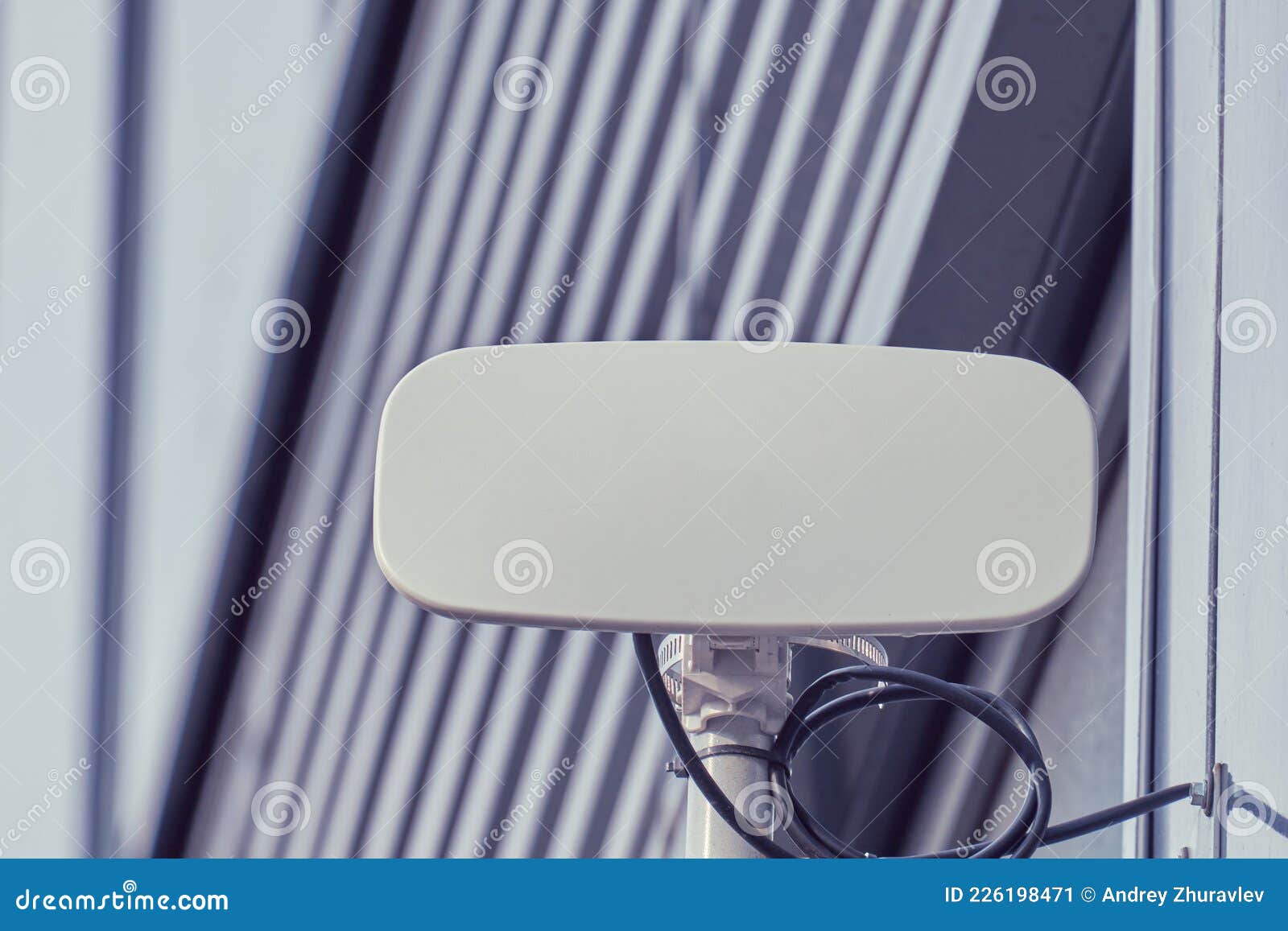 Outdoor Internet Access Point on the Wall of an Office Building Stock ...