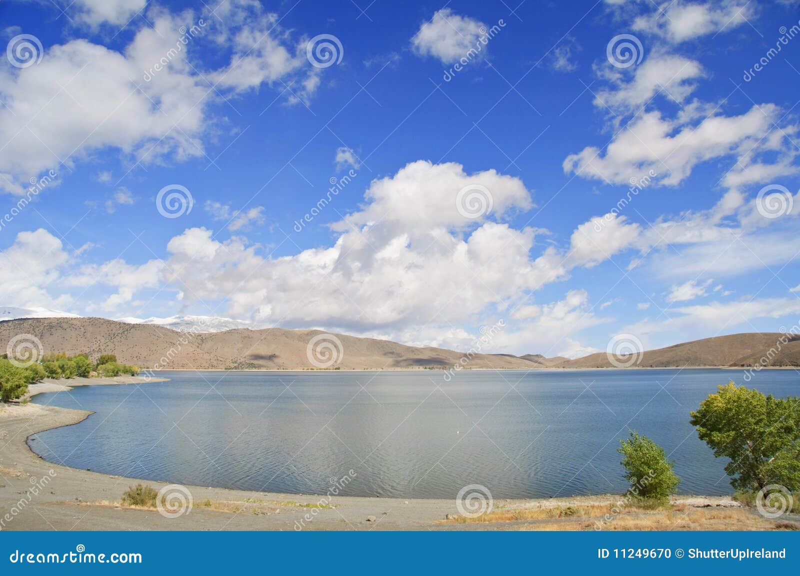 Outdoor Landscape with Blue Sky and Clouds Stock Photo - Image of tree ...