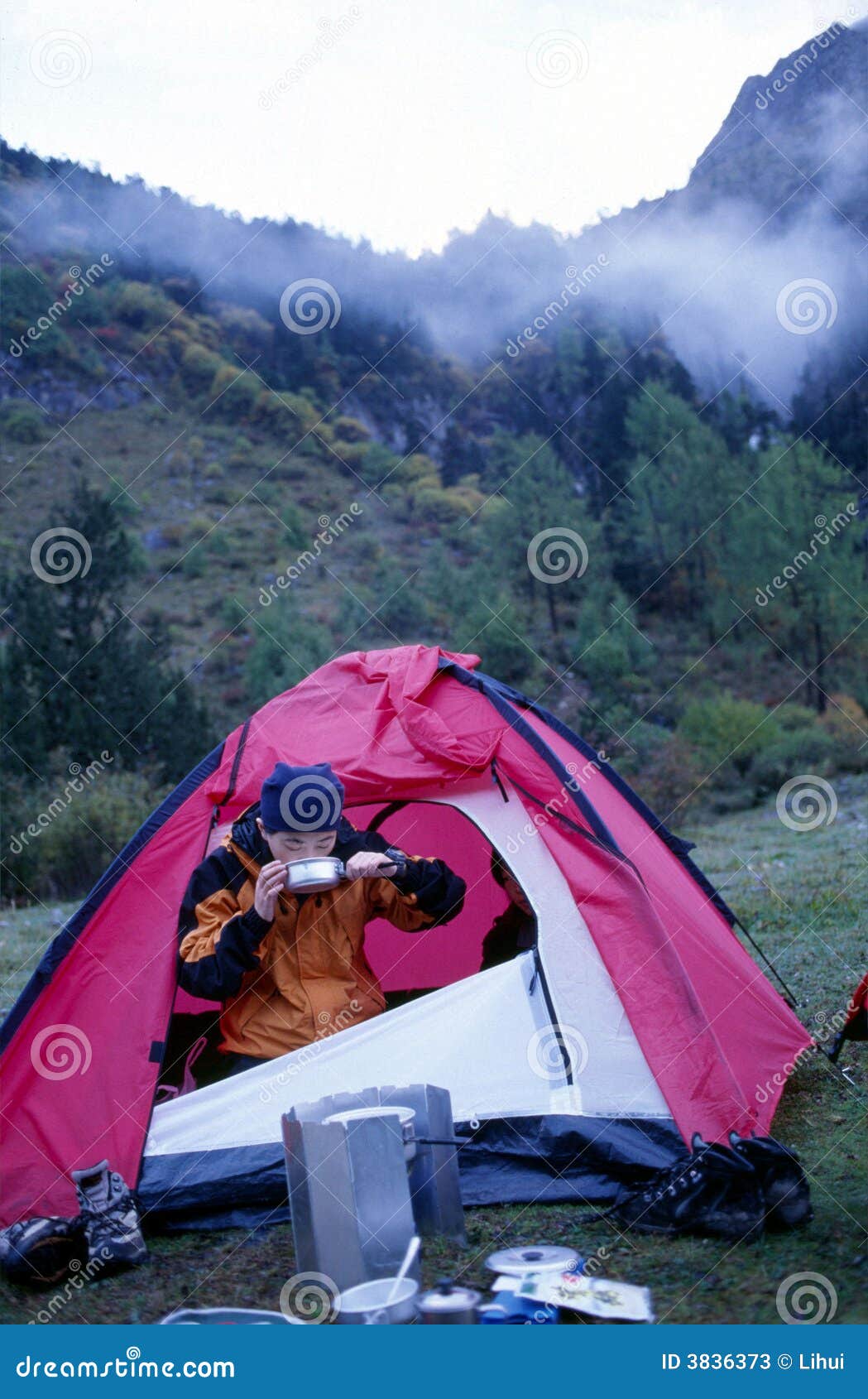 Outdoor life stock image. Image of hill, camp, travel - 3836373