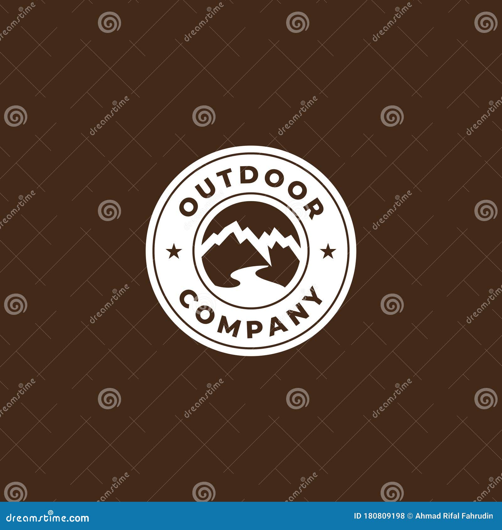 Outdoor Logo Design , Simple Circle Outdoor Logo Design Template Stock ...