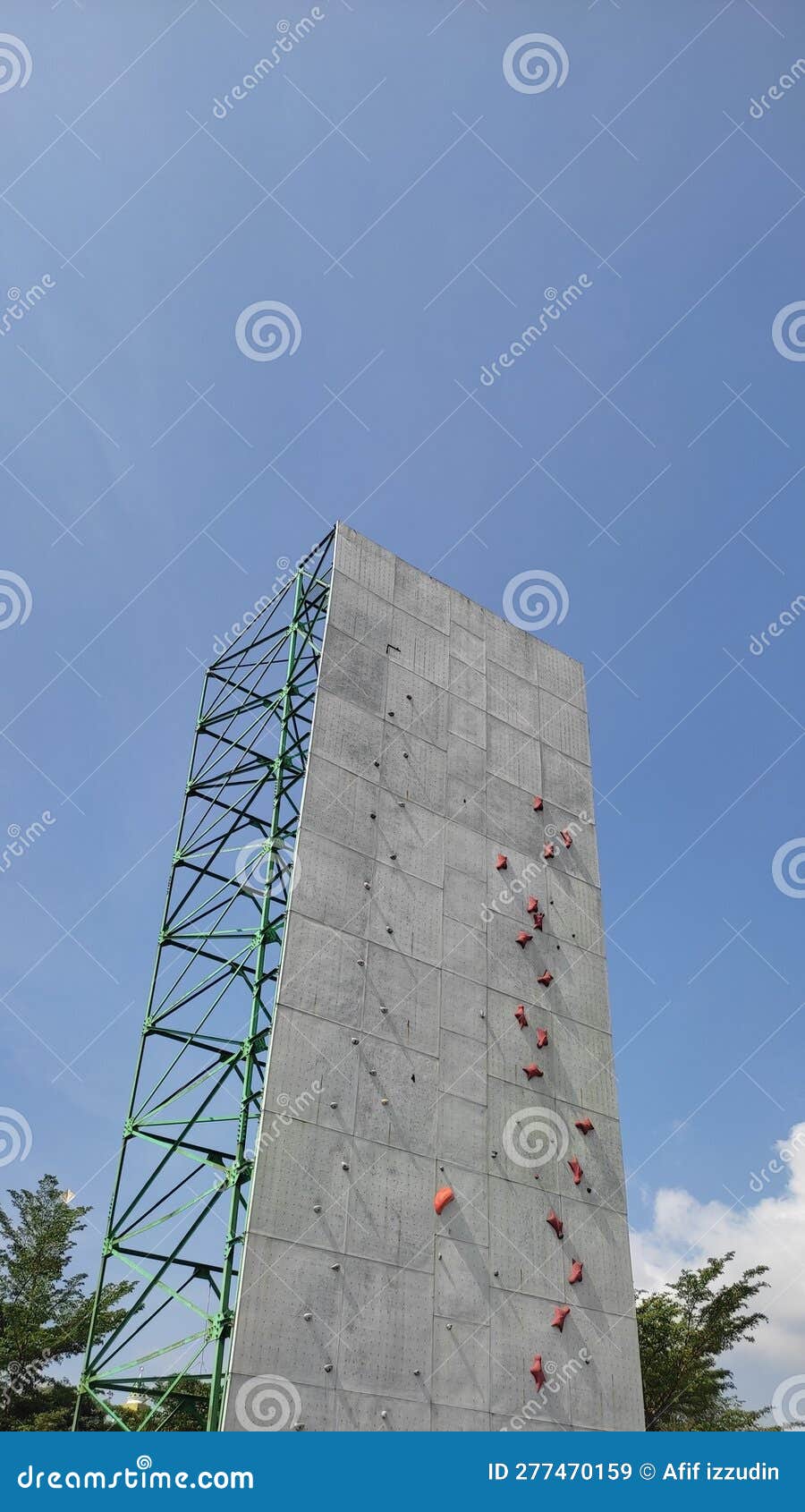 Outdoor Long Cliff Training Ground Stock Image - Image of training ...