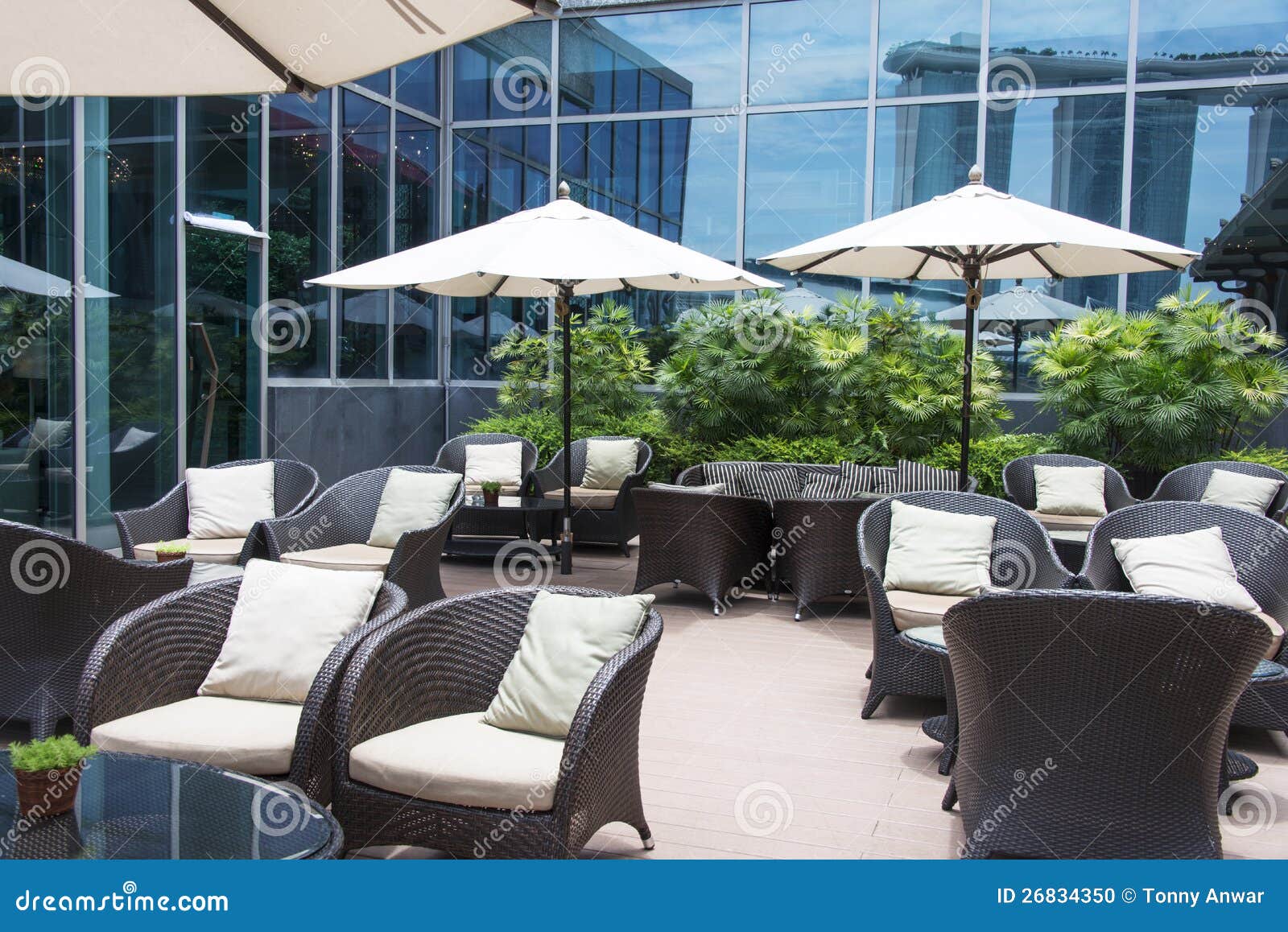 Outdoor Lounge stock photo. Image of cafe, modern, resort - 26834350