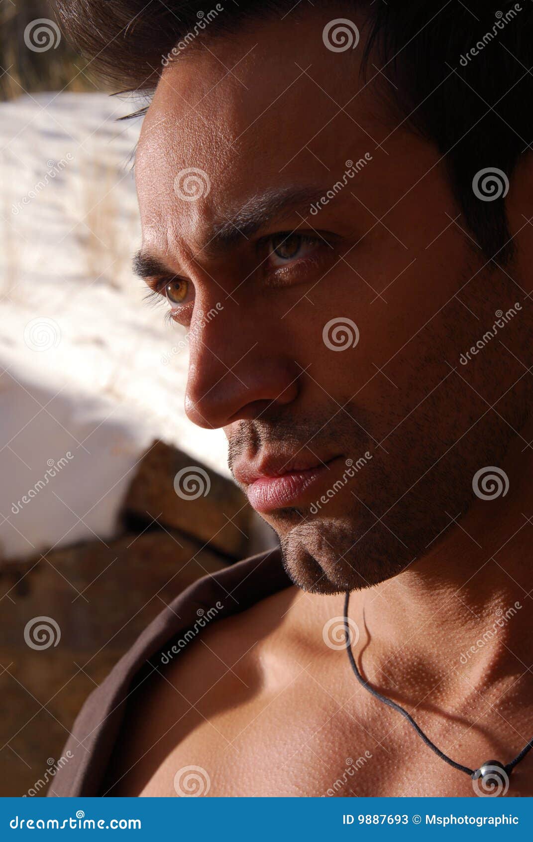 Outdoor Man stock image. Image of beard, sensual, rugged - 9887693