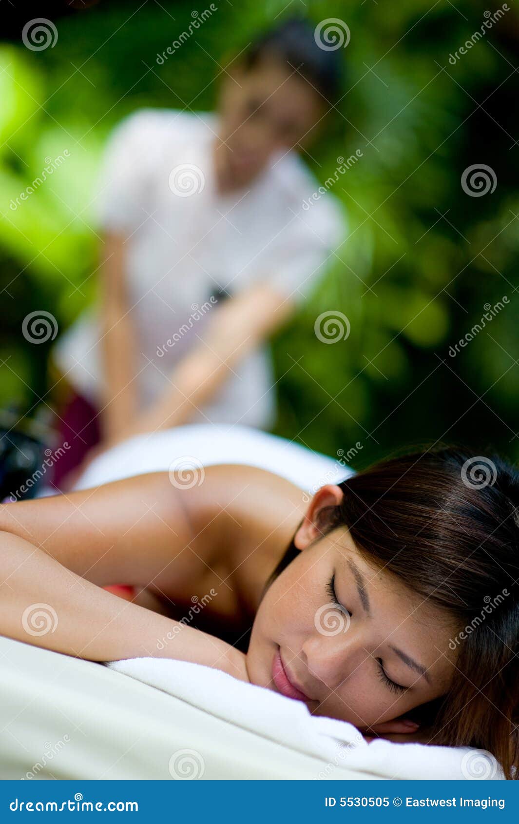 Outdoor Massage Stock Image Image Of Back Plants Treatment 5530505